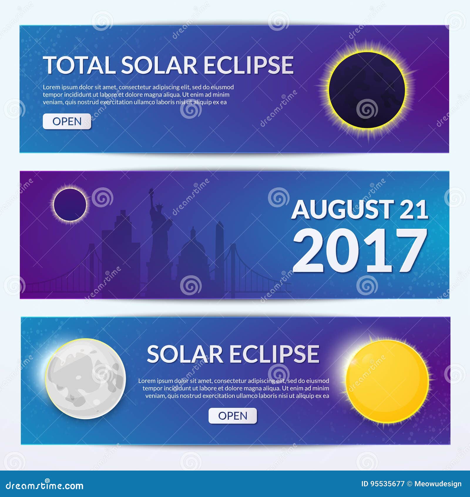 Eclipse Vector Illustration Stock Vector - Illustration of full, circle ...