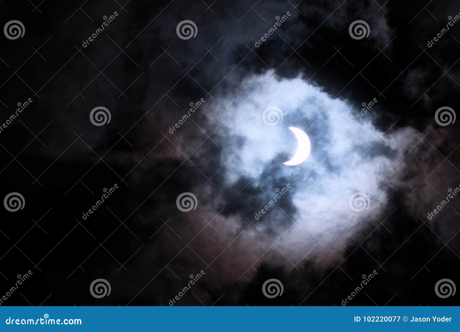 Scary Moon with Clouds stock image. Image of globe, moonlight - 102220077
