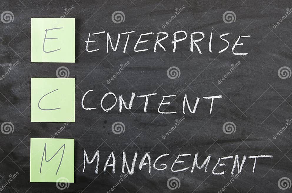 ECM diagram stock photo. Image of business, white, original - 19826756