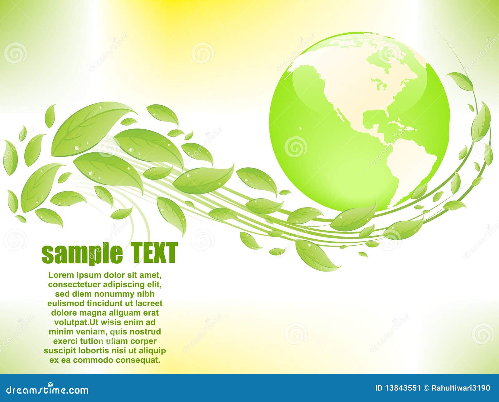 Eco abstract background stock illustration. Illustration of globe ...
