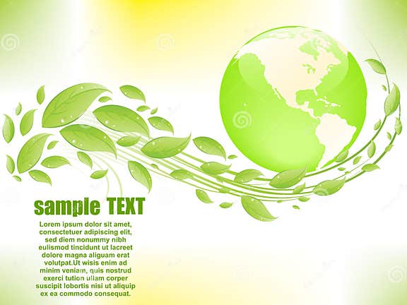 Eco abstract background stock illustration. Illustration of globe ...