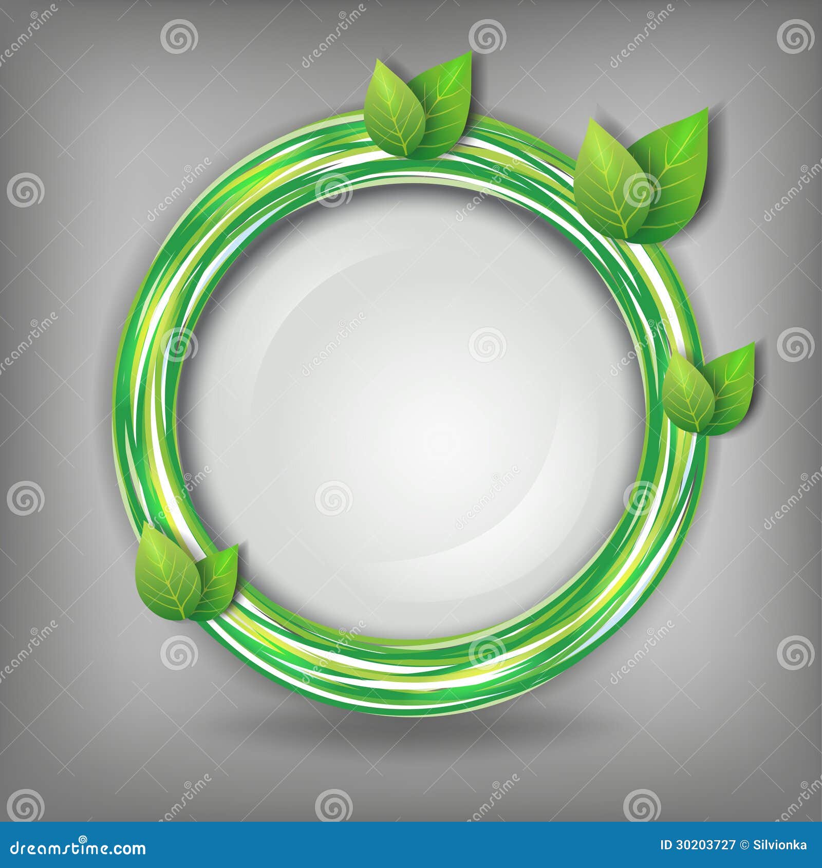 Eco Abstract Background with Leaves Stock Vector - Illustration of ...