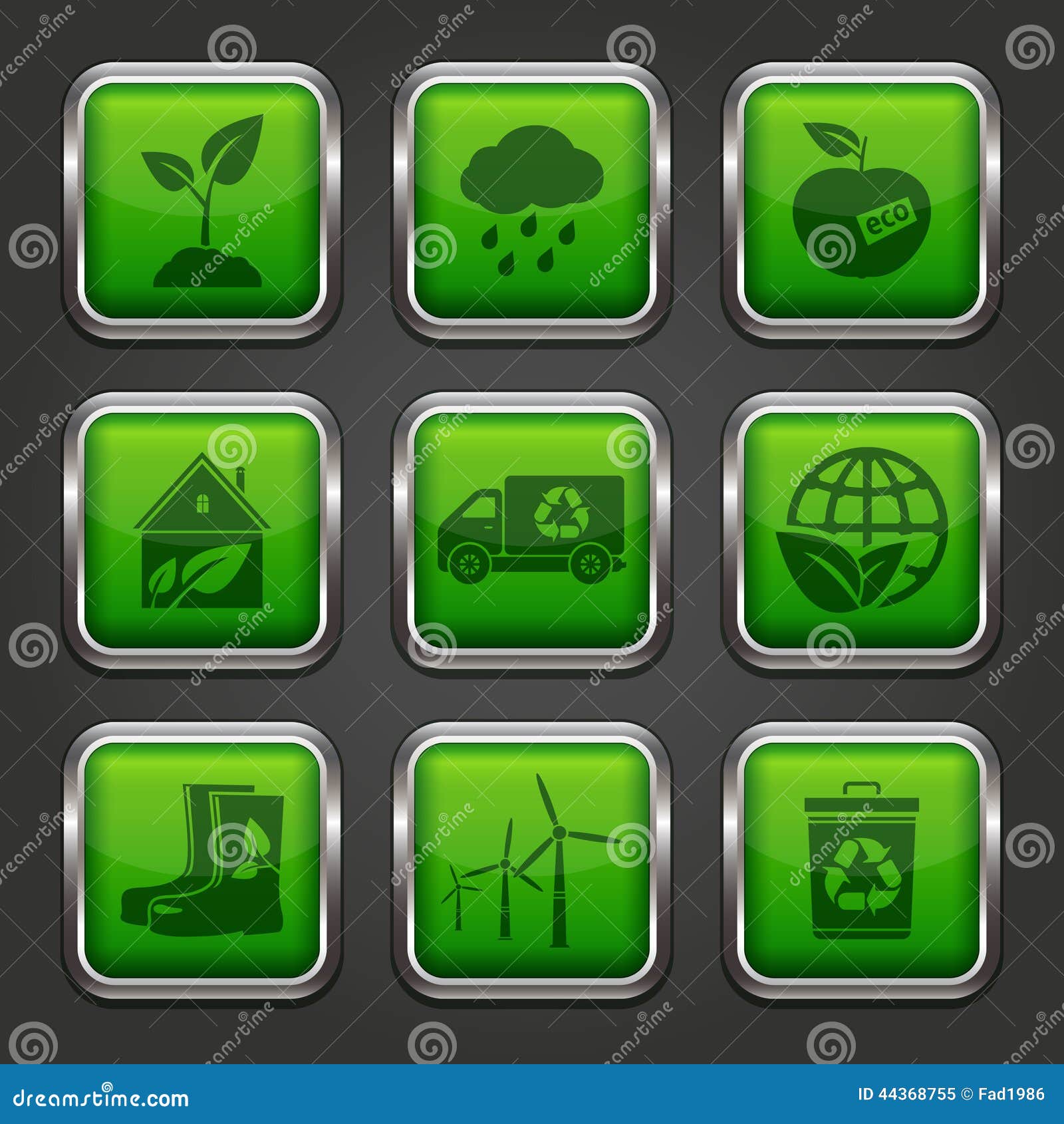 Eco app icons stock vector. Illustration of conceptual - 44368755