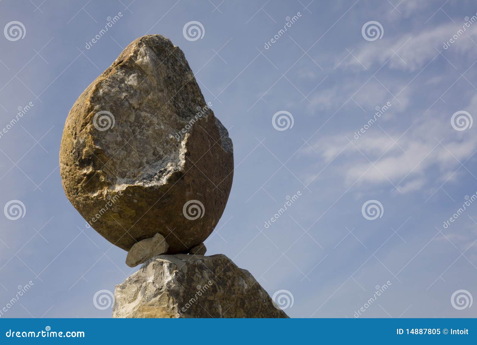 Eco Art Rock Sculpture stock image. Image of ecological - 14887805
