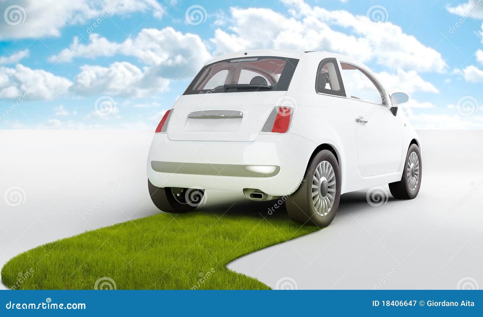 Eco Auto stock abbildung. Illustration von elektrisch - 18406647