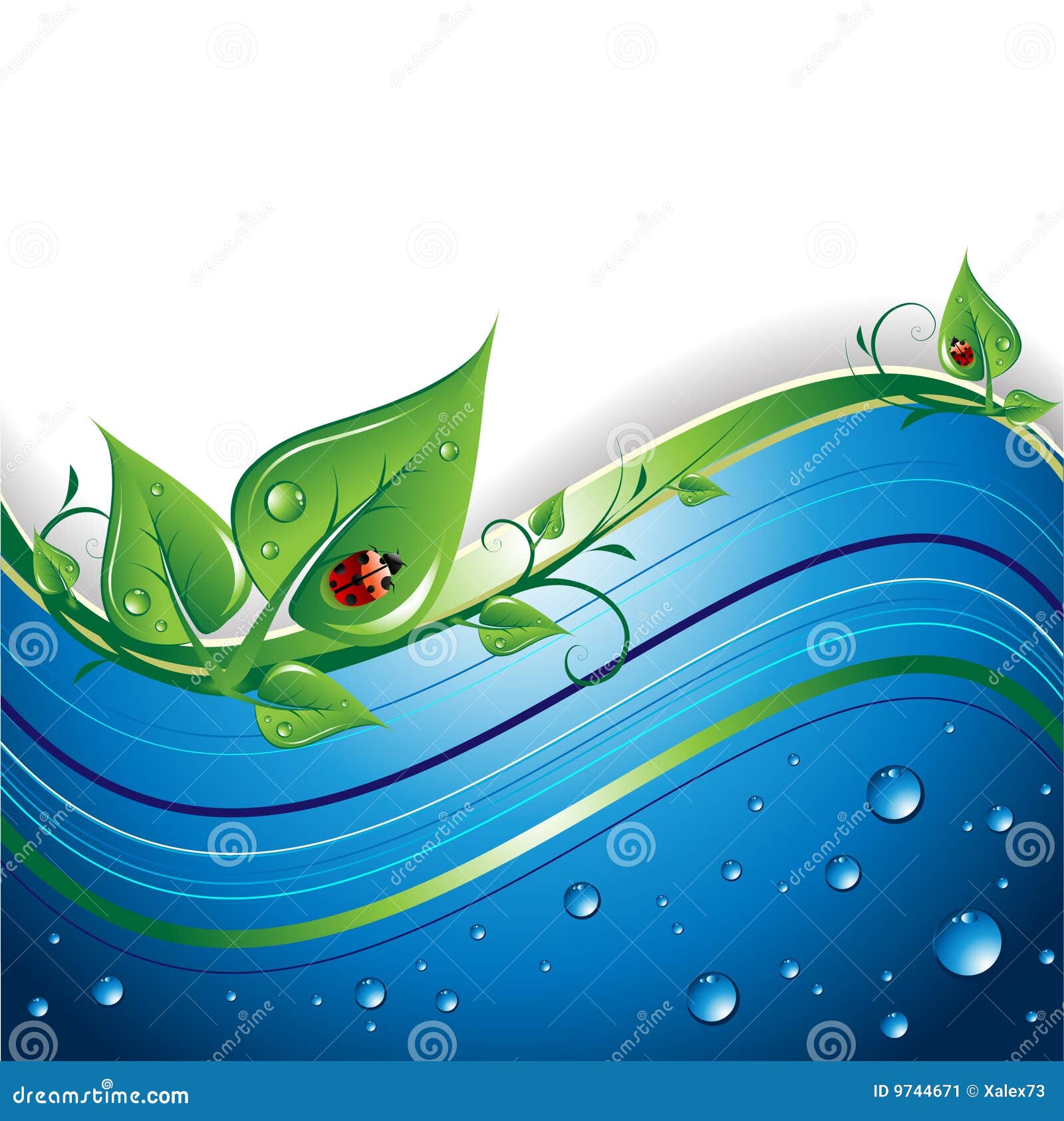 Eco Background stock vector. Illustration of blue, contemporary - 9744671