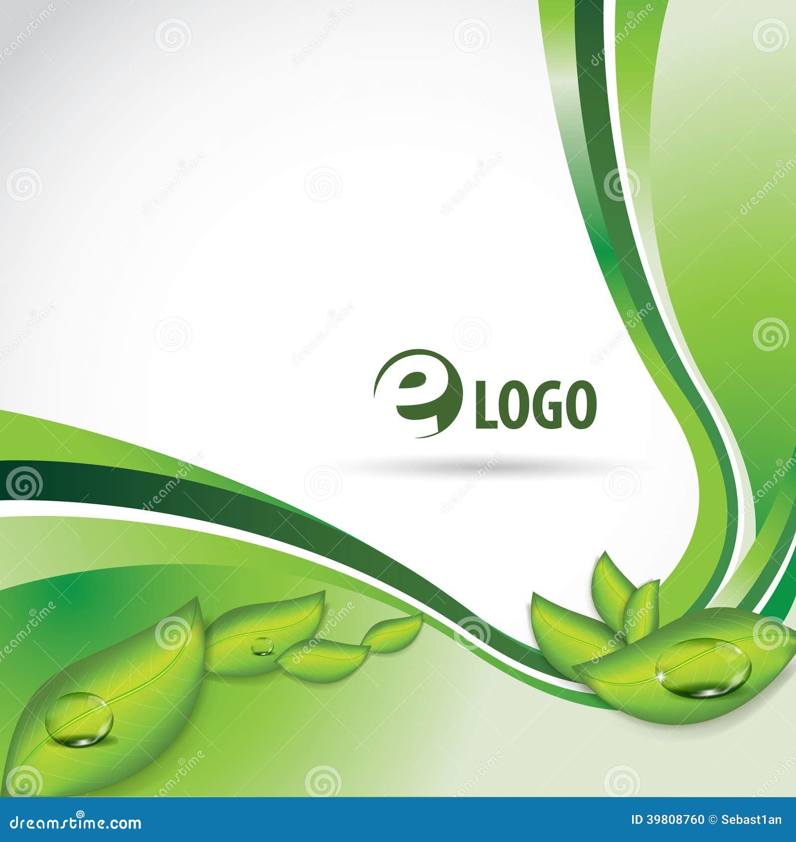 Eco Background stock vector. Illustration of card, graphic - 39808760