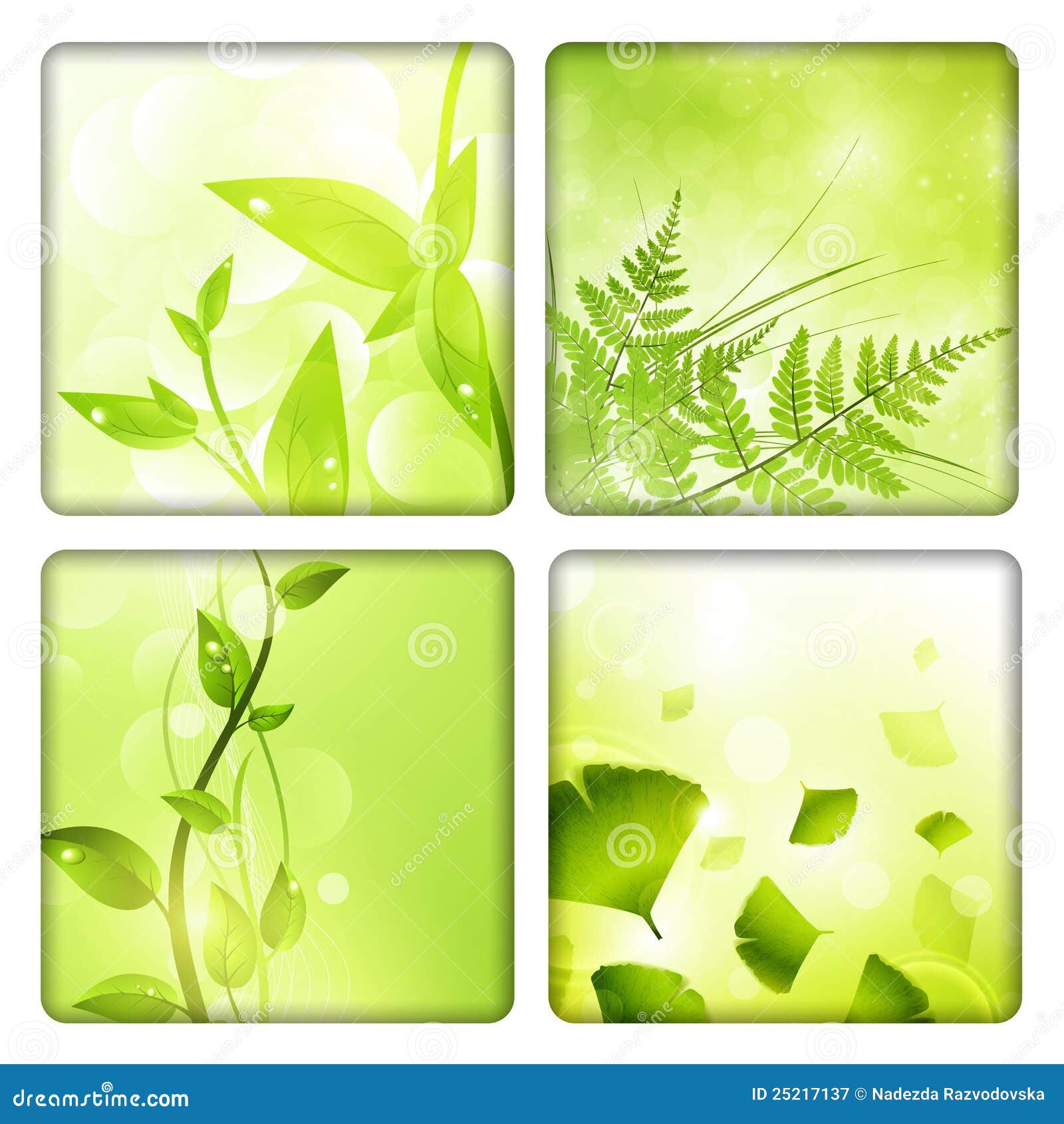 Eco background collection stock vector. Illustration of natural - 25217137