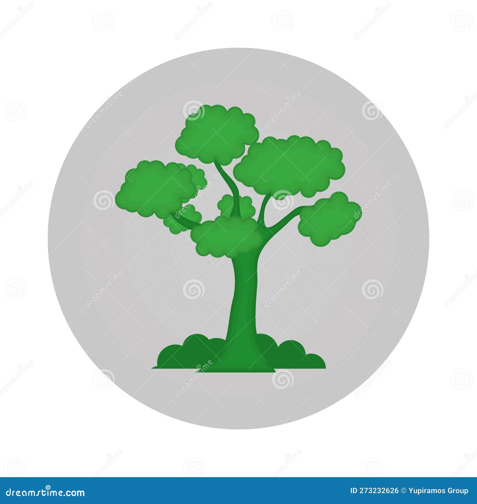 Green tree design stock vector. Illustration of trunk - 273232626