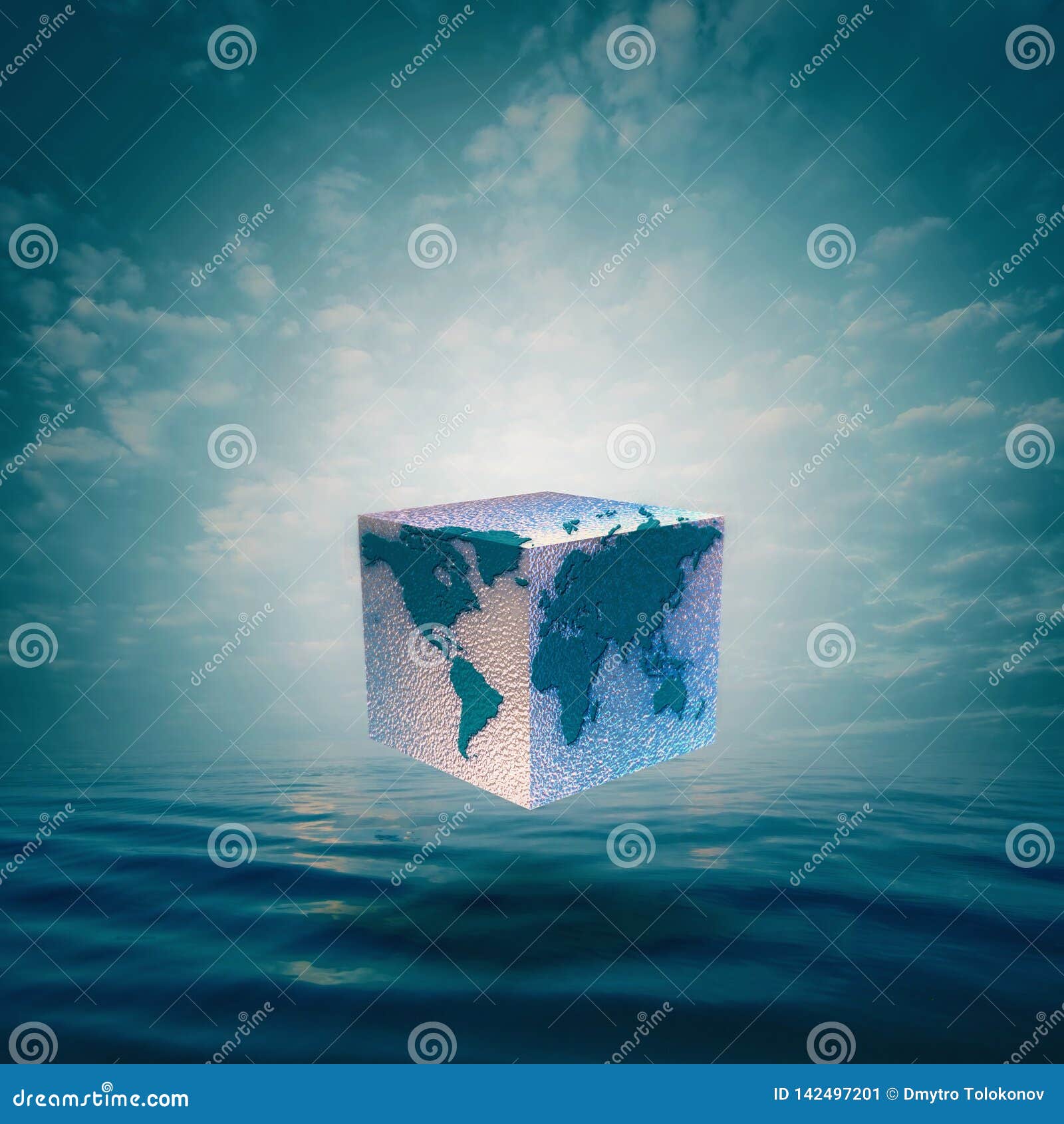 Cube World, Map, World-glob Stock Image | CartoonDealer.com #1884229