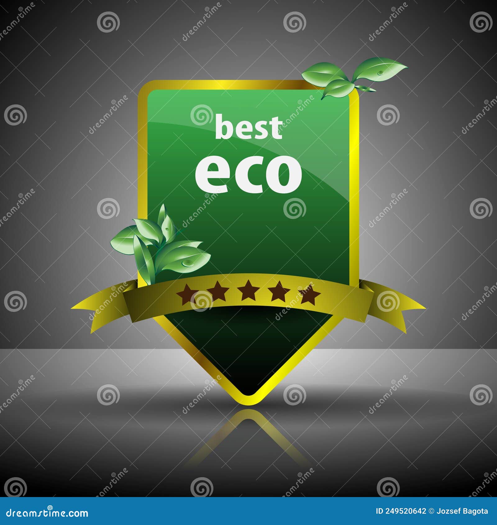 Eco Banner stock vector. Illustration of color, discussion - 249520642