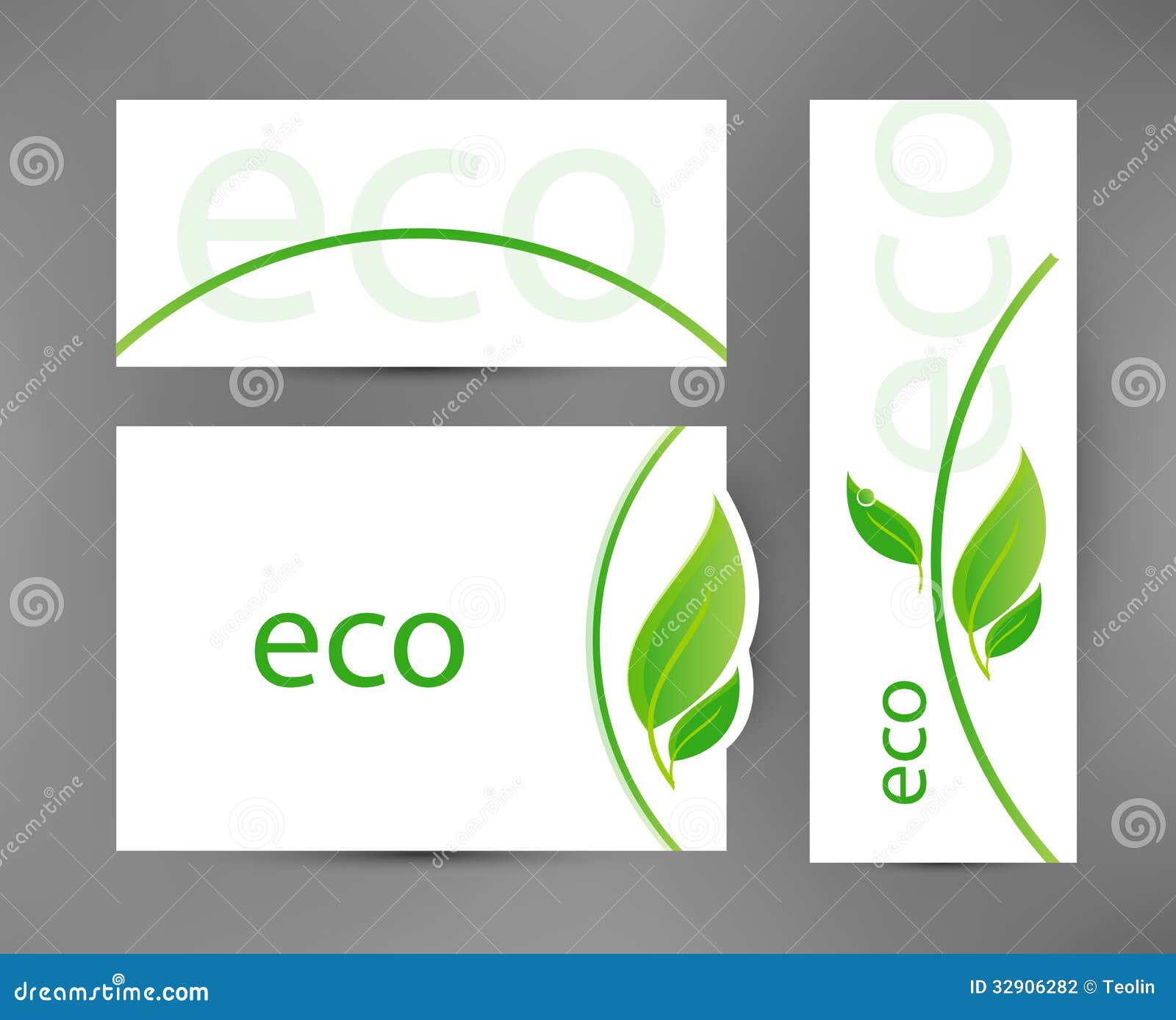 Eco banners templates stock vector. Illustration of card - 32906282