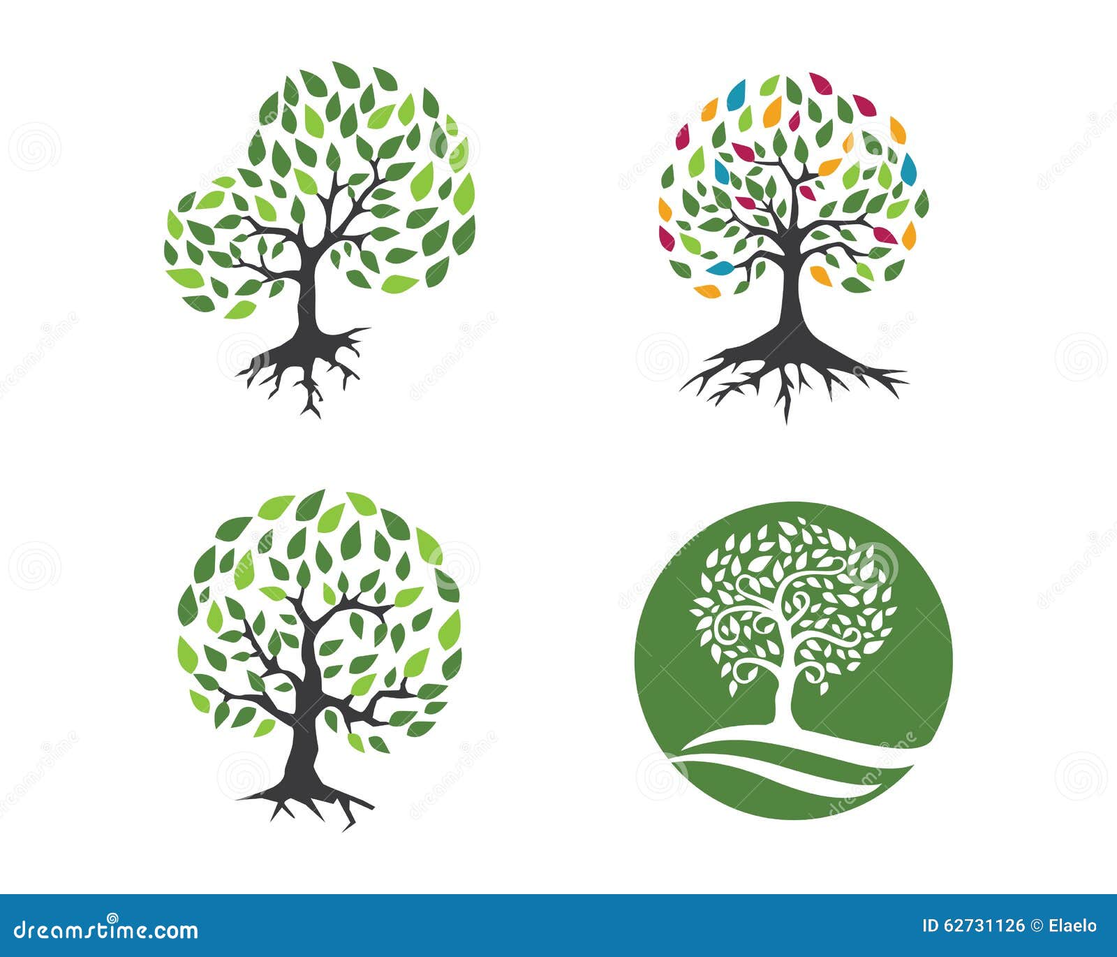 Eco-Baum Logo Template vektor abbildung. Illustration von entwicklung ...