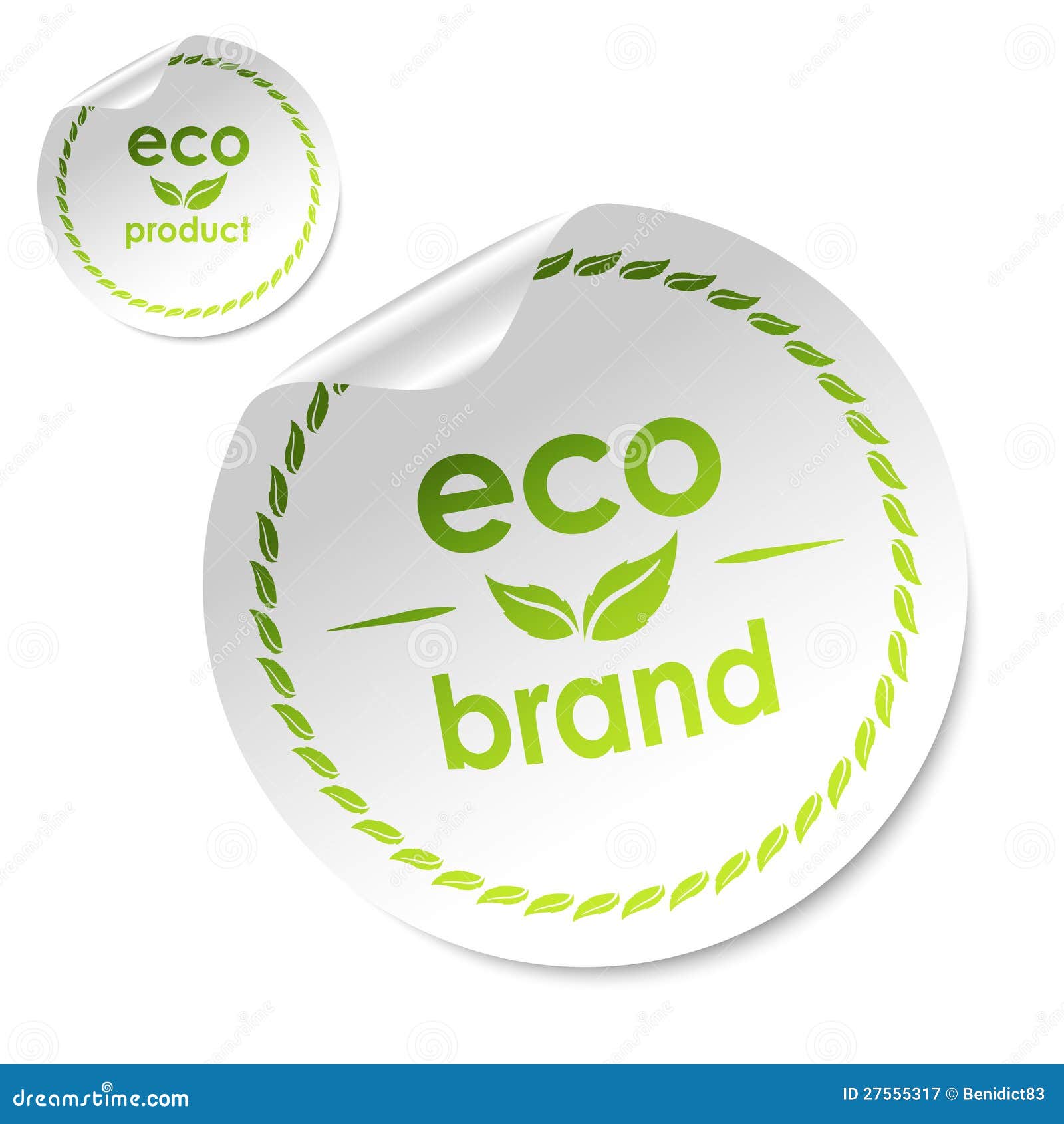 Eco brand stick stock vector. Illustration of brand, promotion - 27555317
