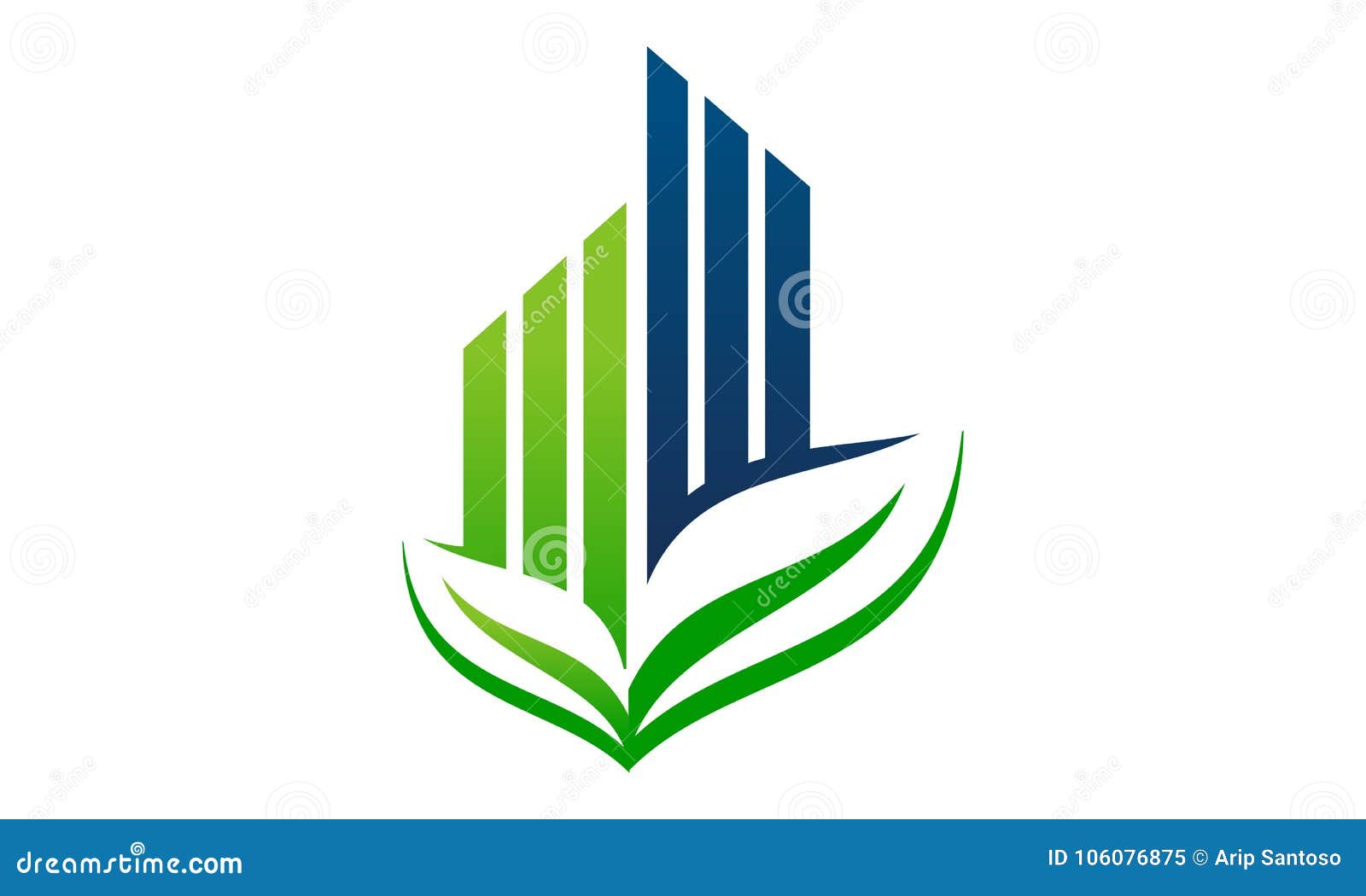 Eco Building Logo Design Template Stock Vector - Illustration of ...