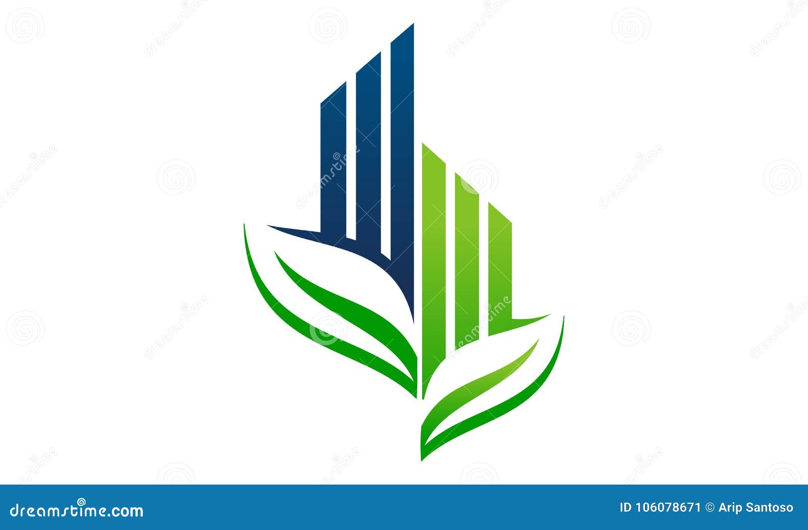 Eco Building Logo Design Template Stock Vector - Illustration of ...