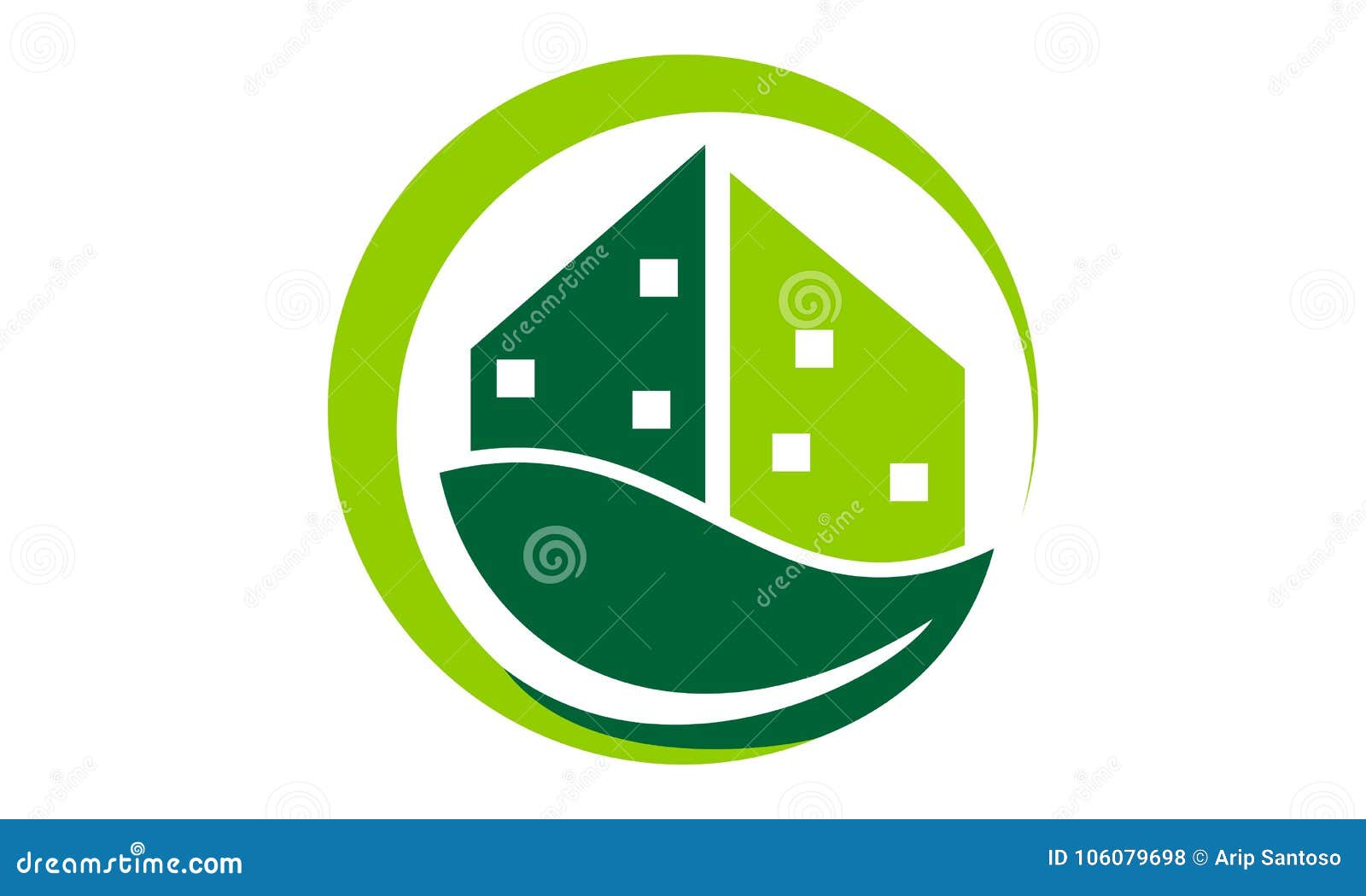 Eco Building Logo Design Template Stock Vector - Illustration of idea ...
