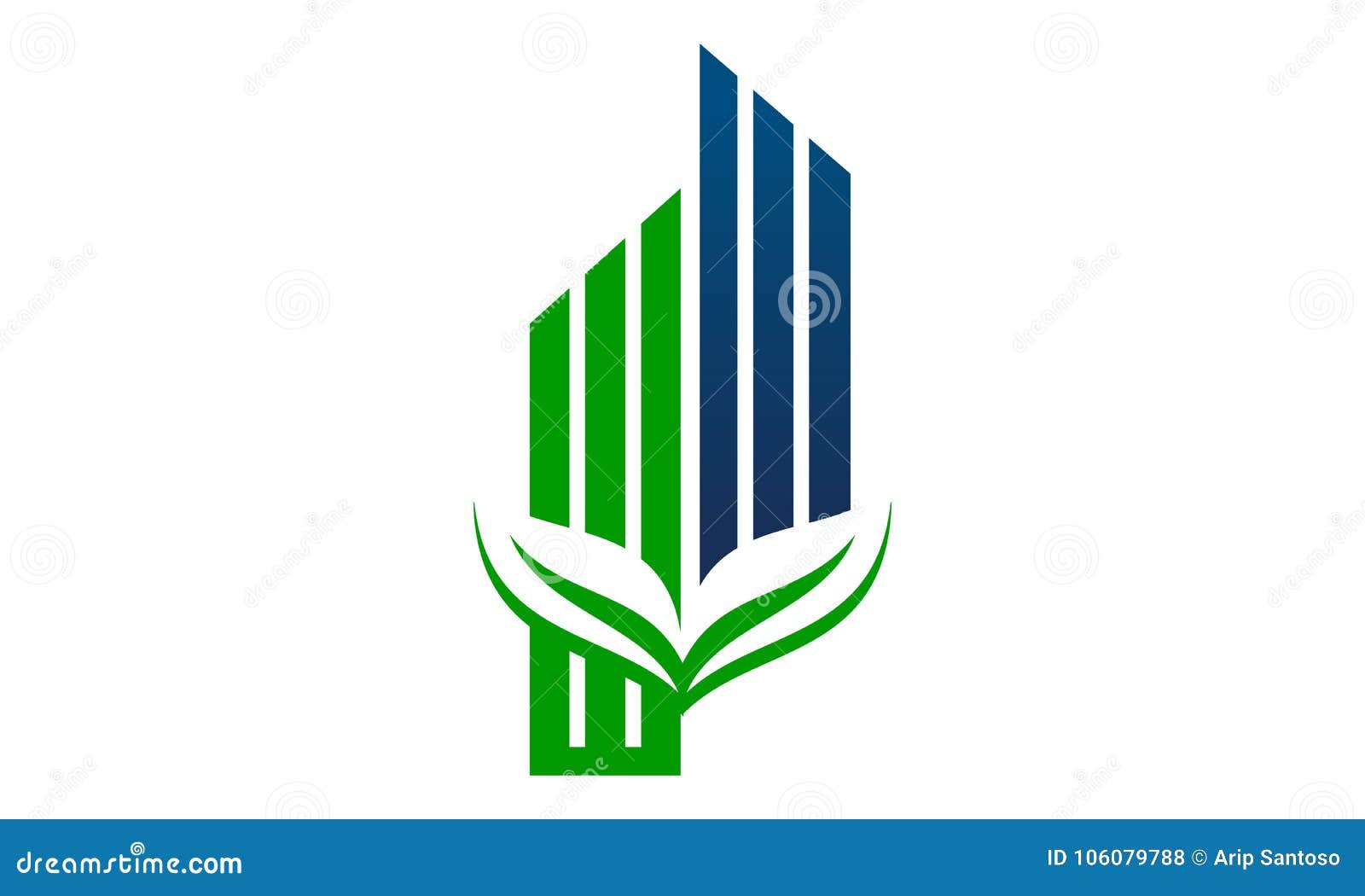 Eco Building Logo Design Template Stock Vector - Illustration of icon ...