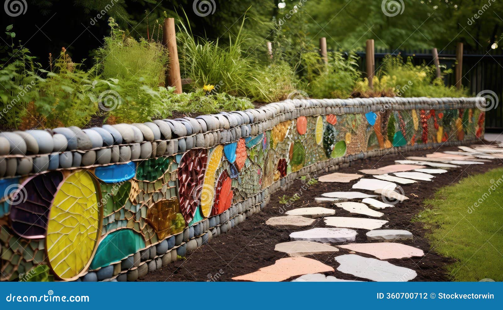 Plastic Retaining Wall Block With Interlocking Design Royalty-Free ...