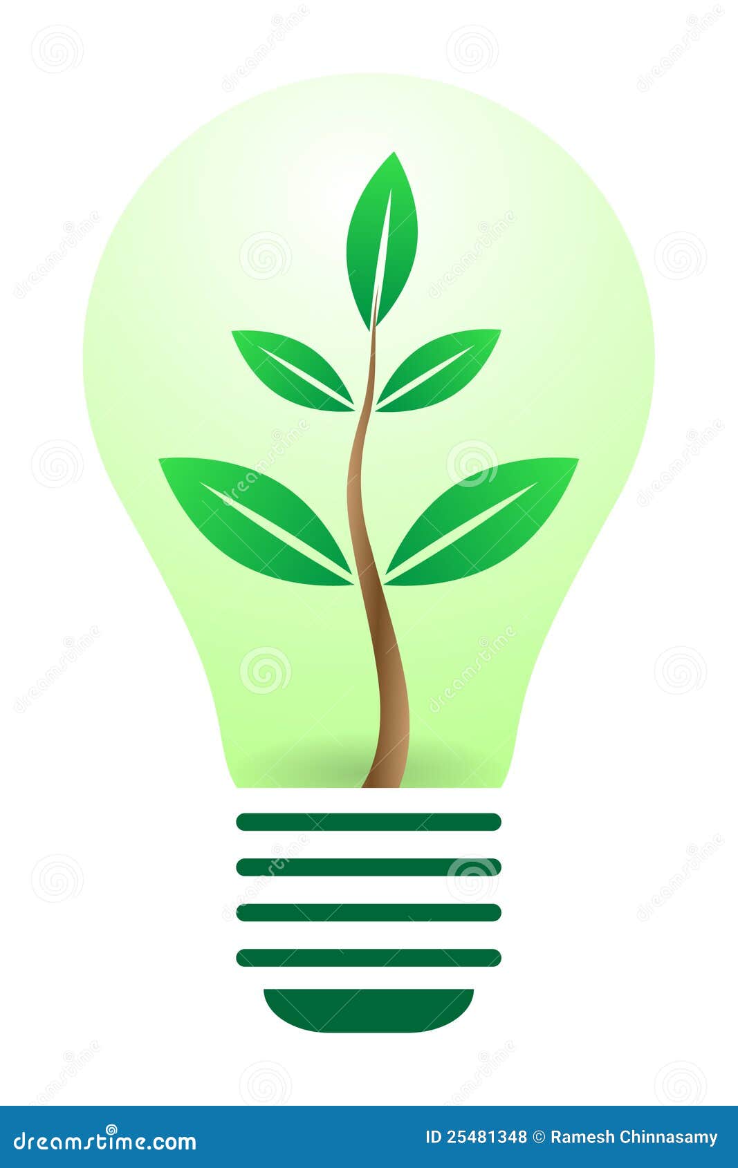 Eco bulb stock illustration. Illustration of lamp, background - 25481348