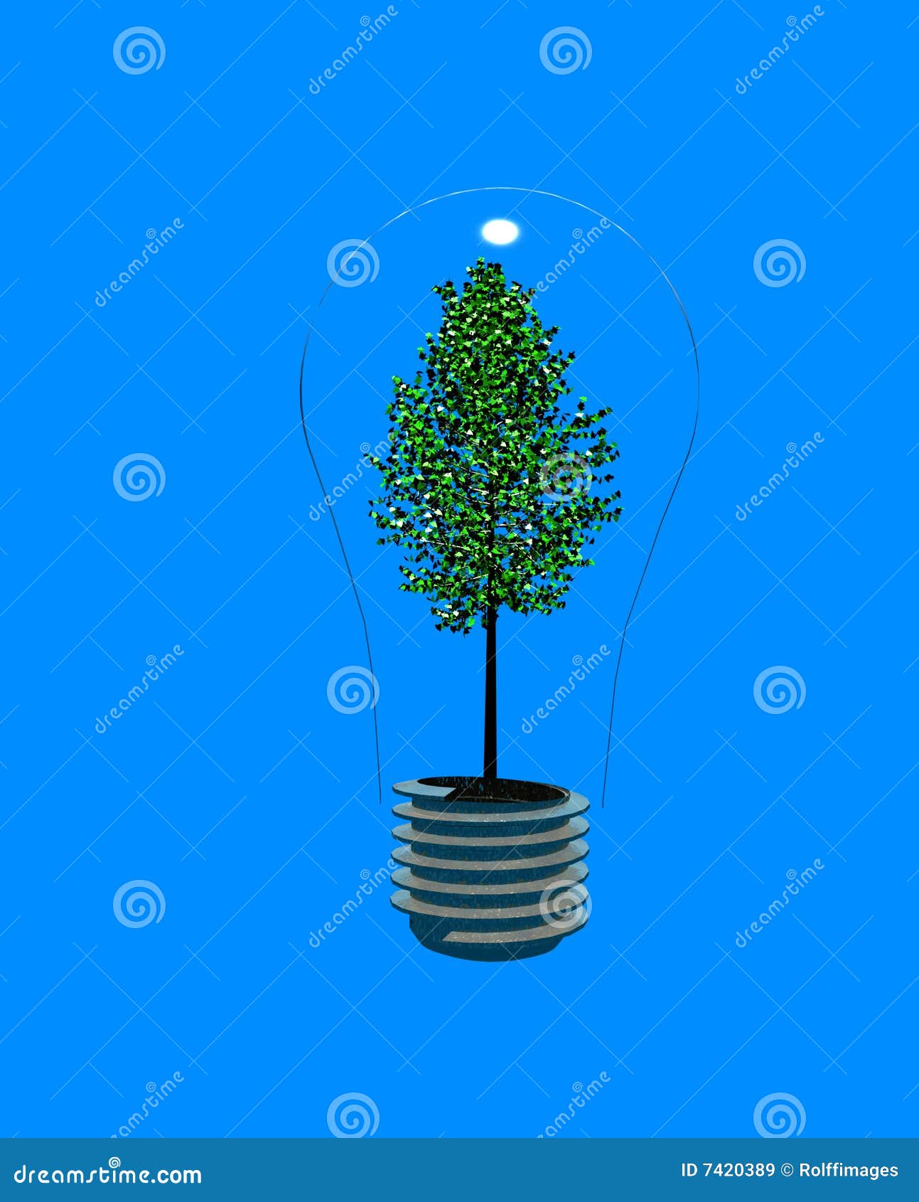 Eco bulb stock illustration. Illustration of environmental - 7420389