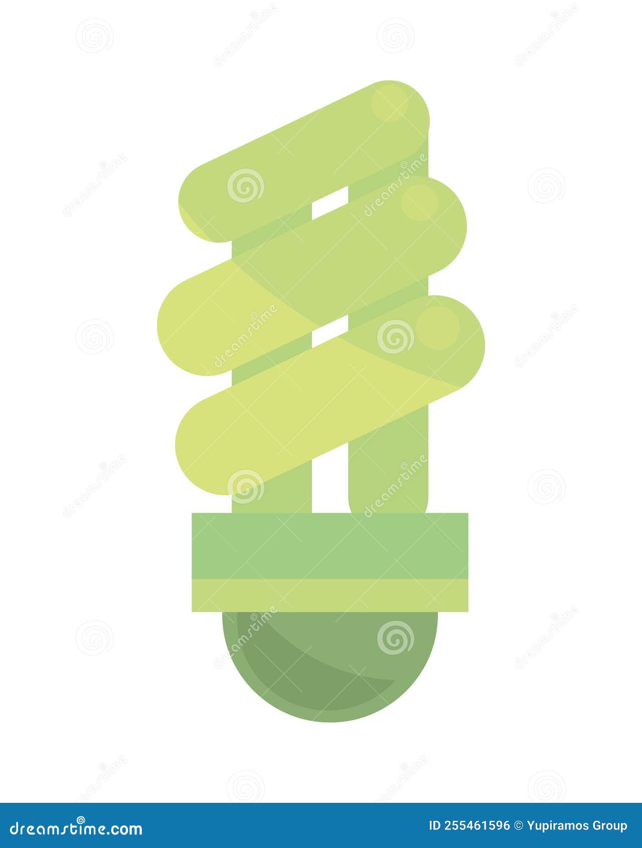 Eco bulb green energy stock vector. Illustration of power - 255461596