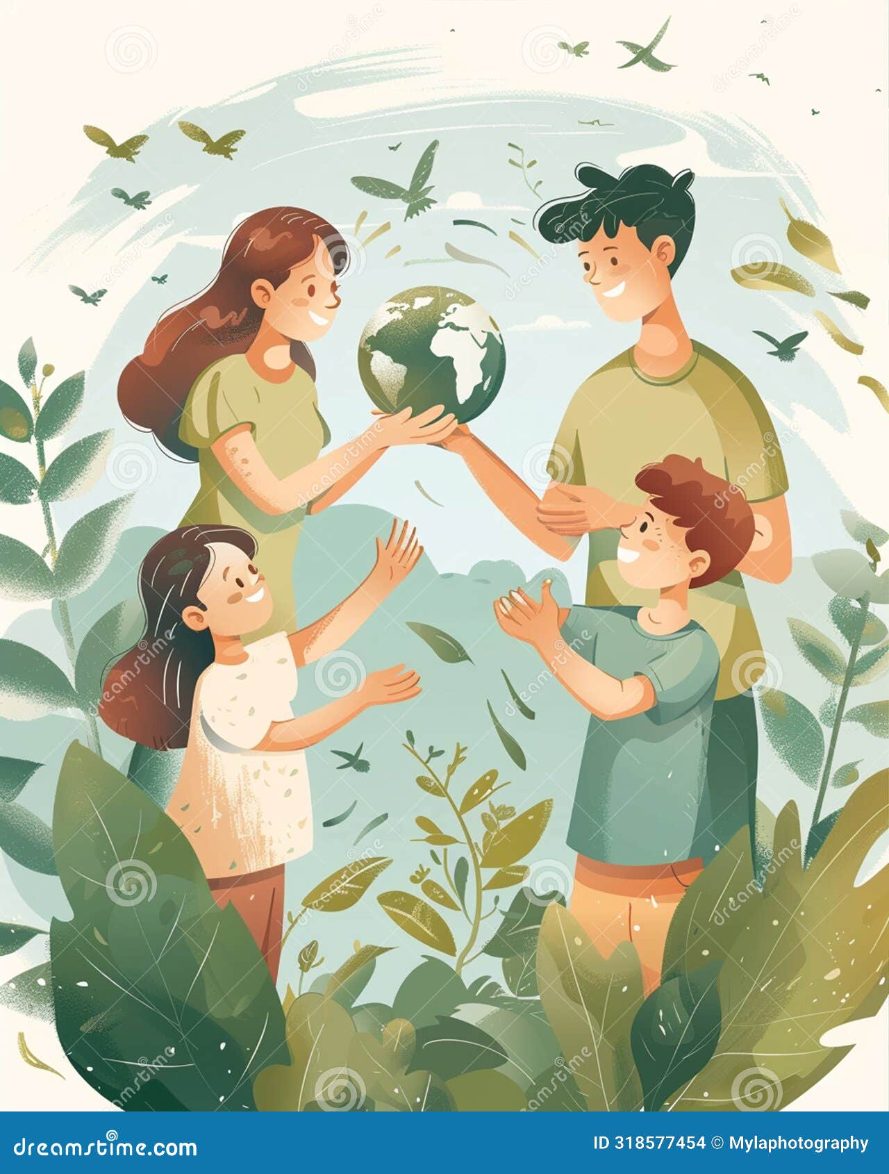 ECO Campaign Illustration, Vector Image Style, Circular Economy Wheel ...