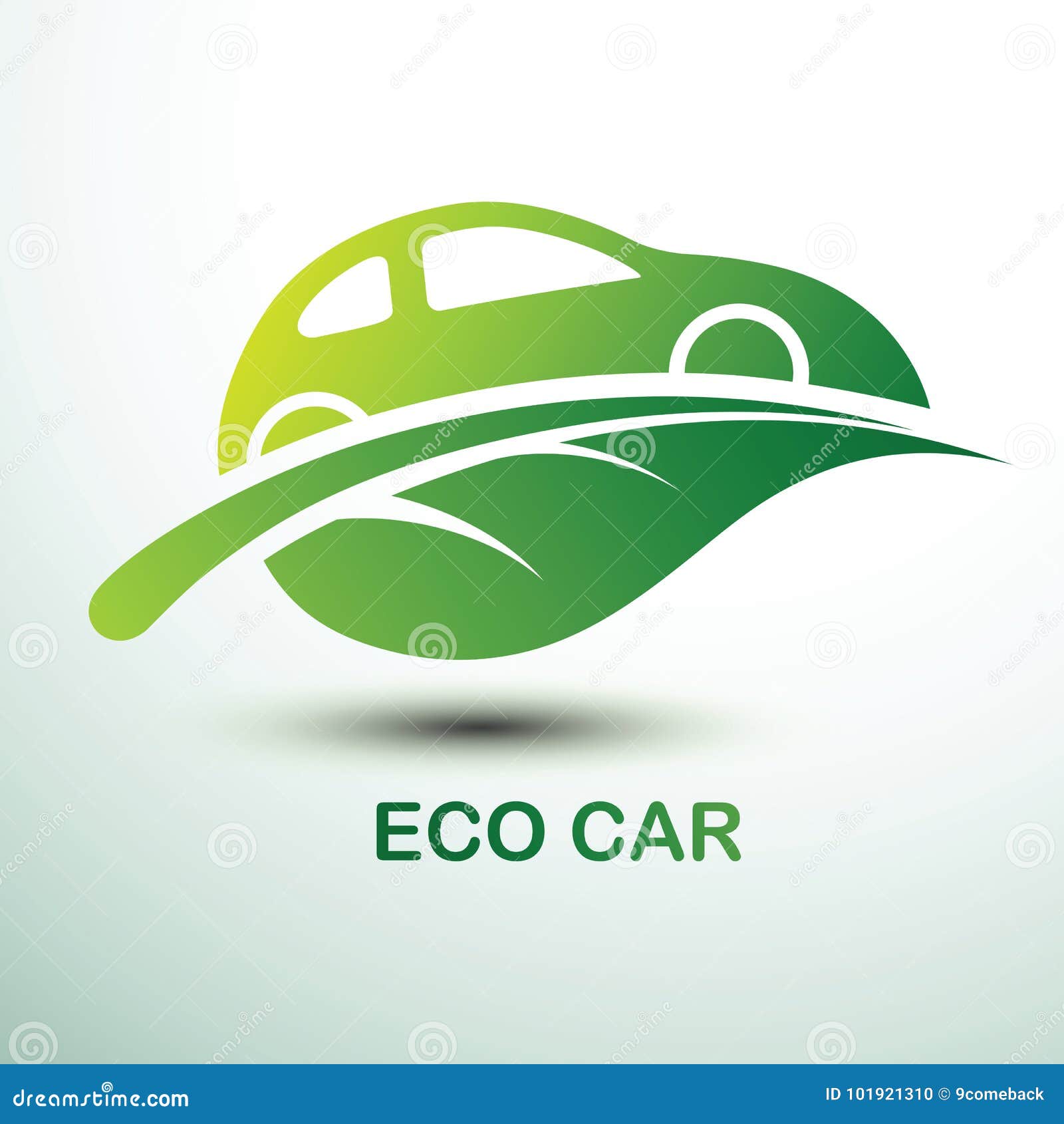 Eco car stock vector. Illustration of ecology, environment - 101921310