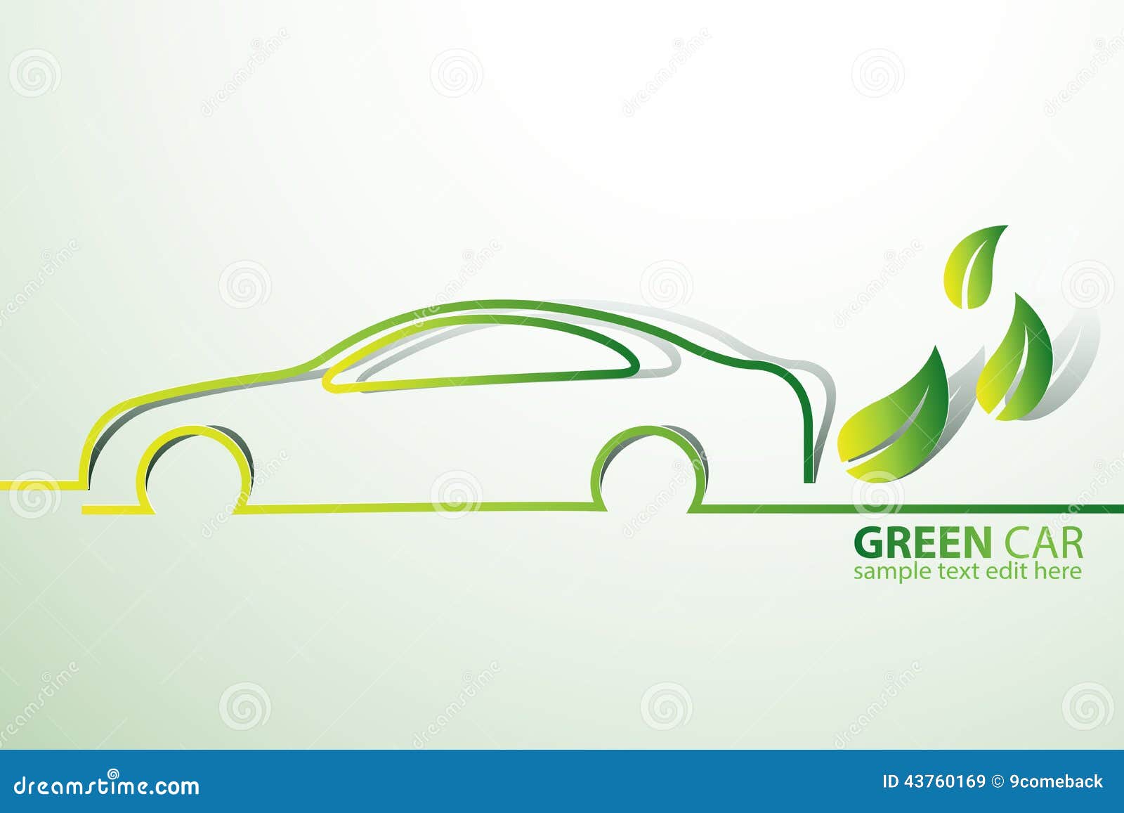 Eco car stock vector. Illustration of icon, drive, transportation ...