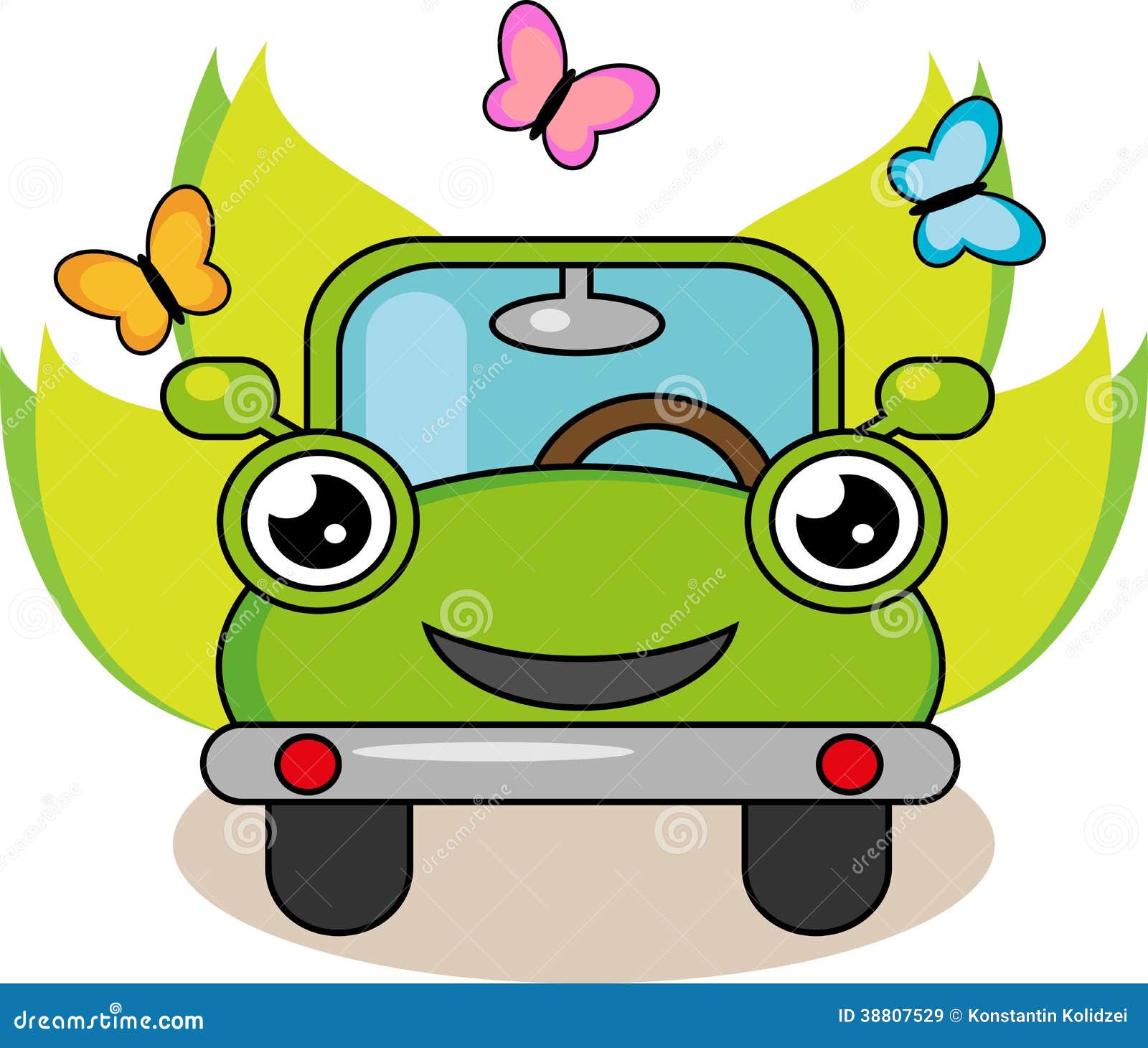 Eco car. stock vector. Illustration of environment, symbol - 38807529