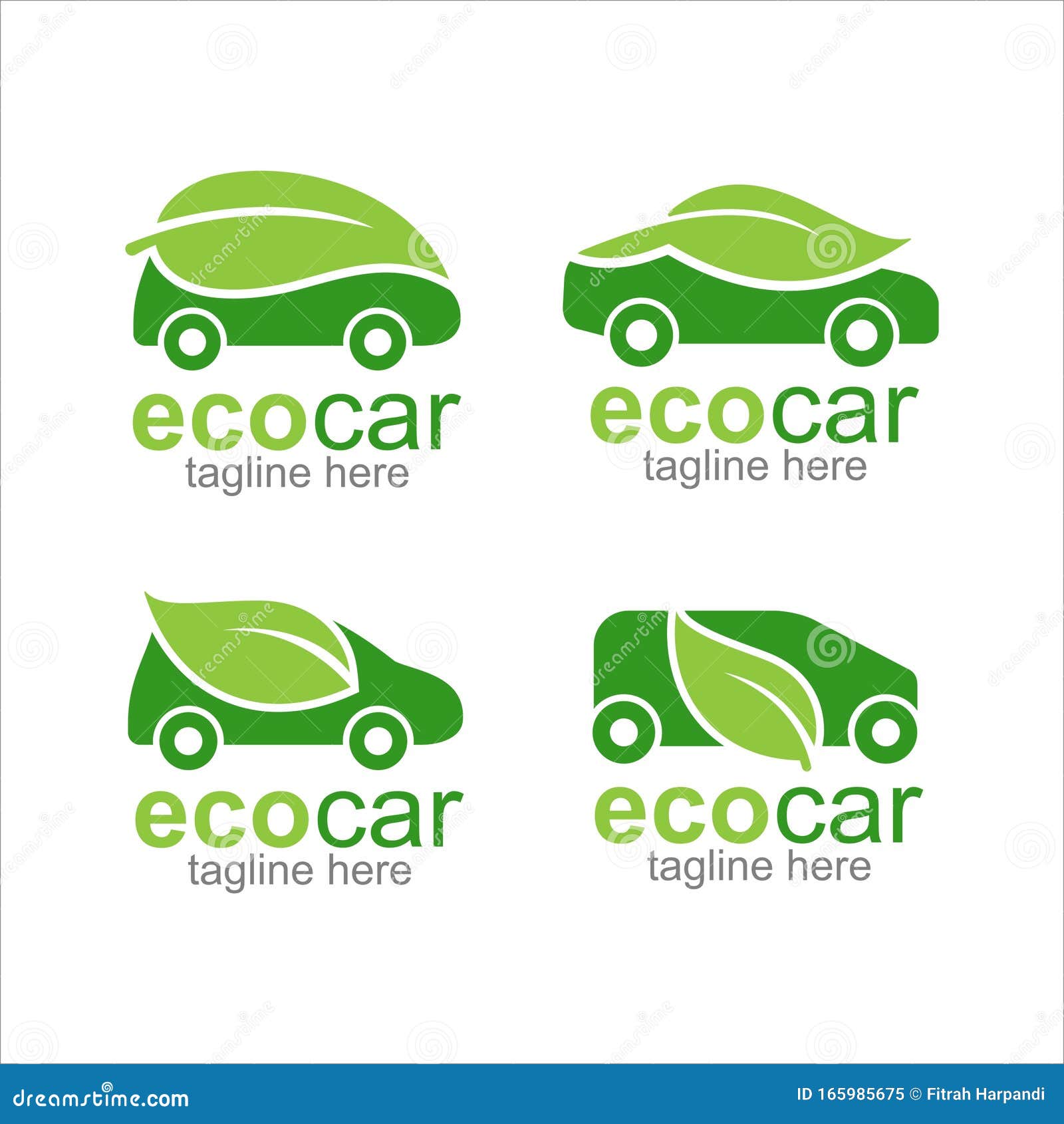 Eco Car Logos Vector Design Stock Vector - Illustration of fuel ...