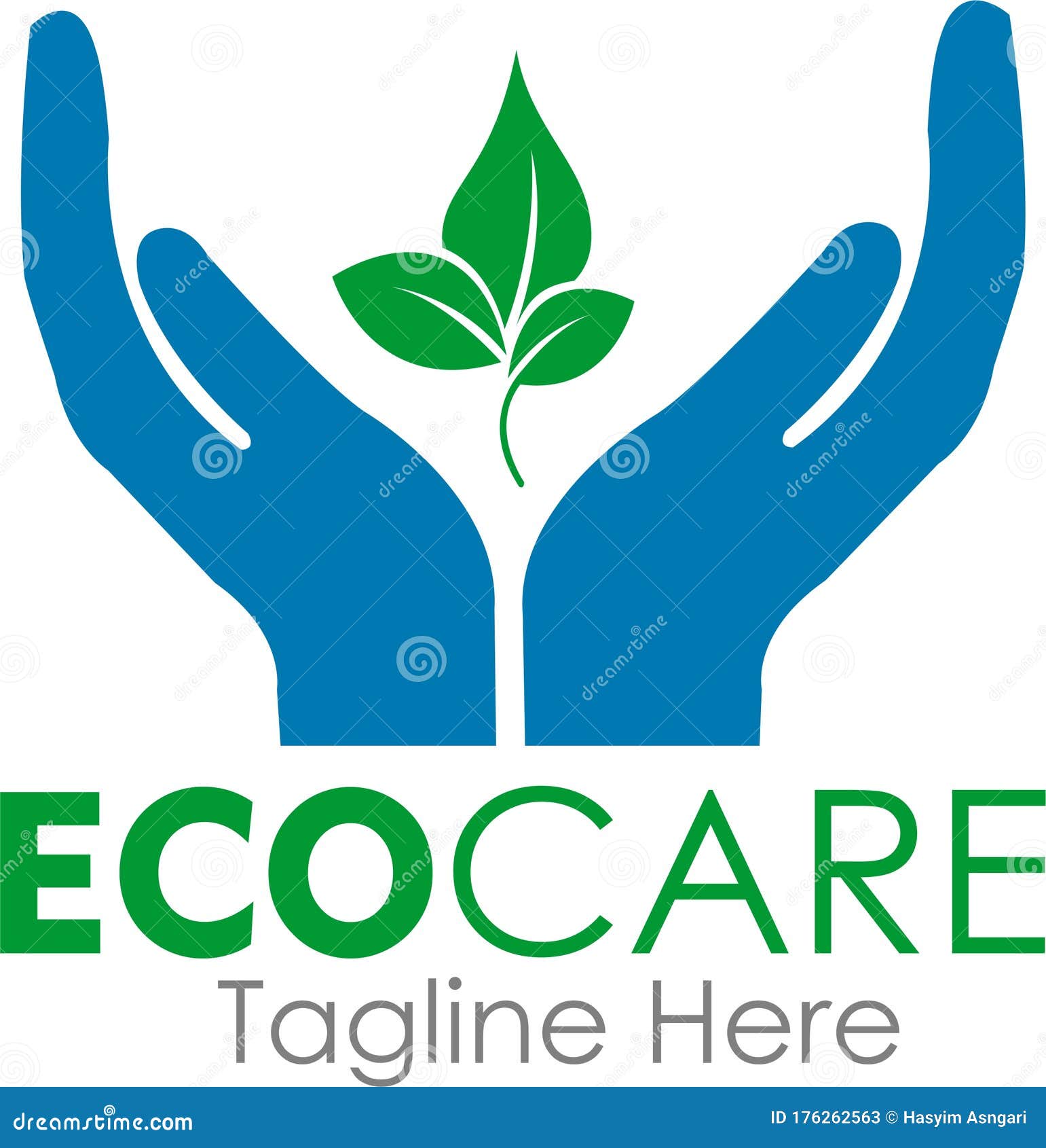 Eco care logo design stock vector. Illustration of fresh - 176262563