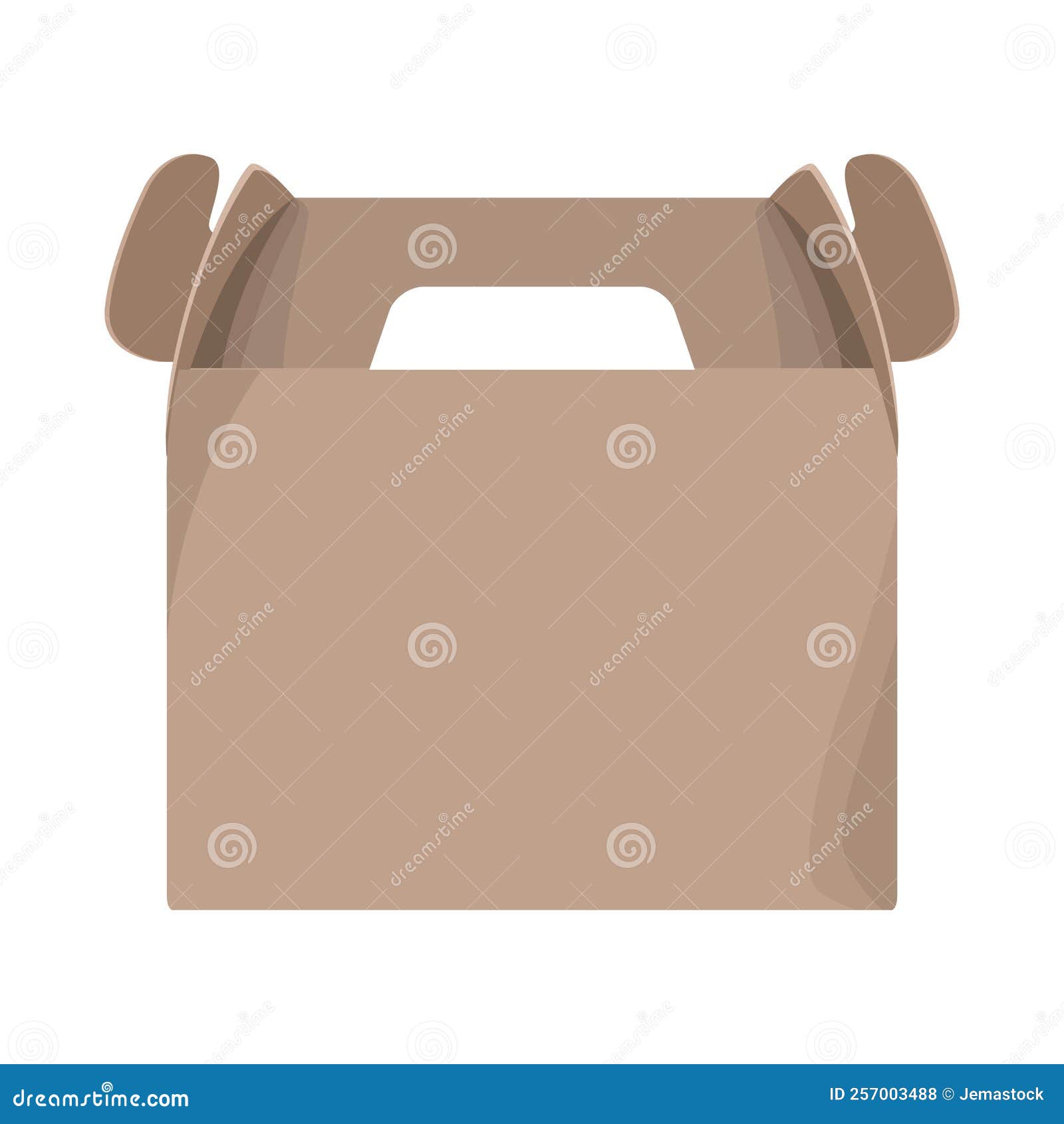 Eco carton box pack stock vector. Illustration of market - 257003488