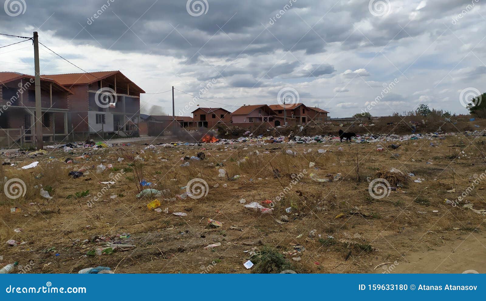 Eco Catastrophe in the Ghetto in Ihtiman Bulgaria Stock Photo - Image ...