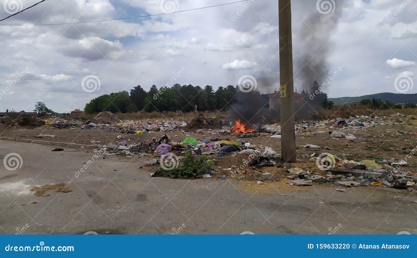 Eco Catastrophe in the Ghetto in Ihtiman Bulgaria Stock Photo - Image ...