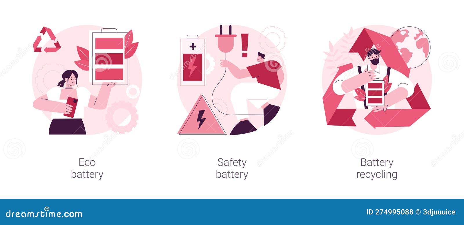 Eco Charging Solution Abstract Concept Vector Illustrations. Stock ...