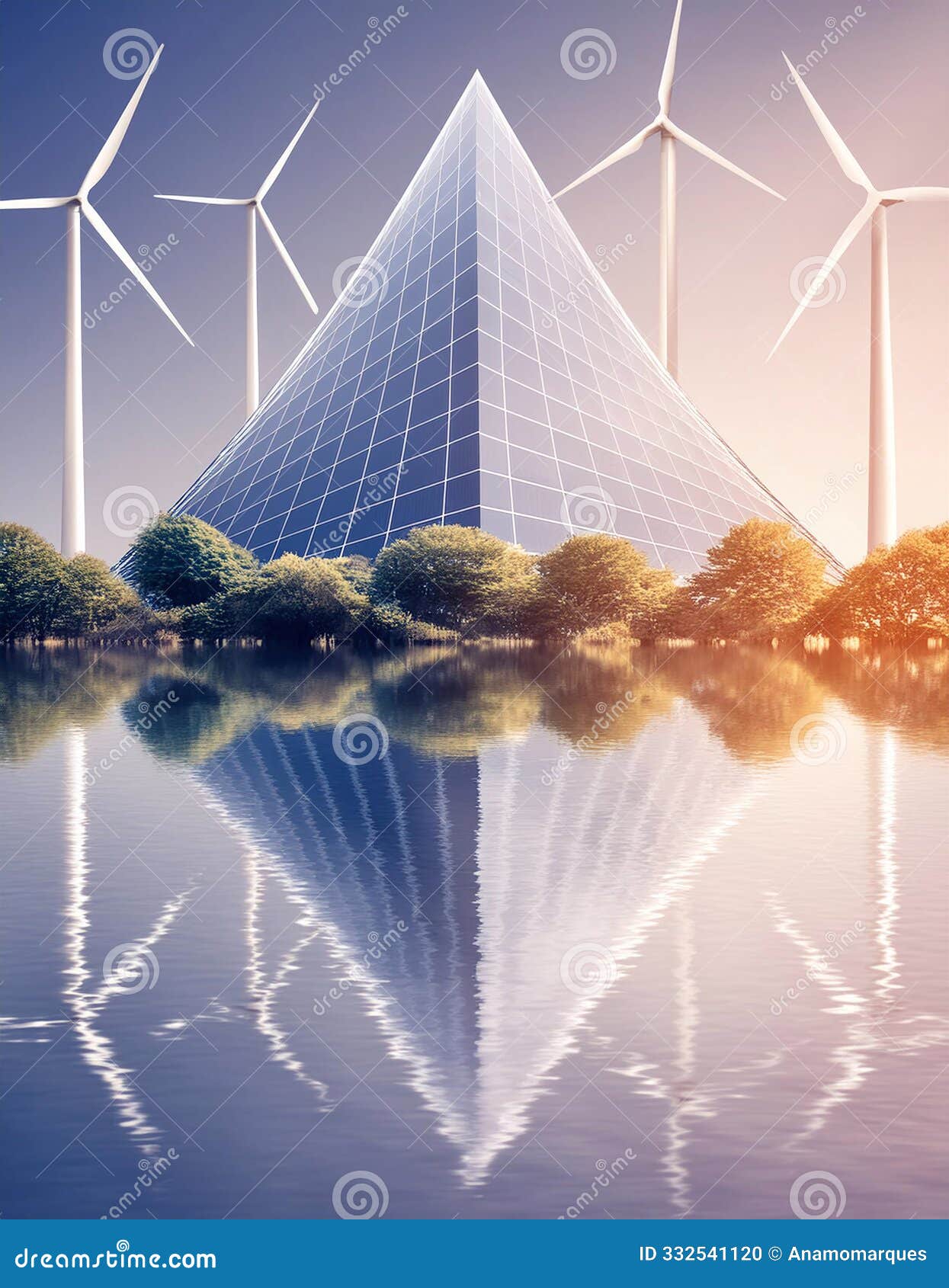 Eco City. Panorama of the Green City. Environmental Concept Stock ...