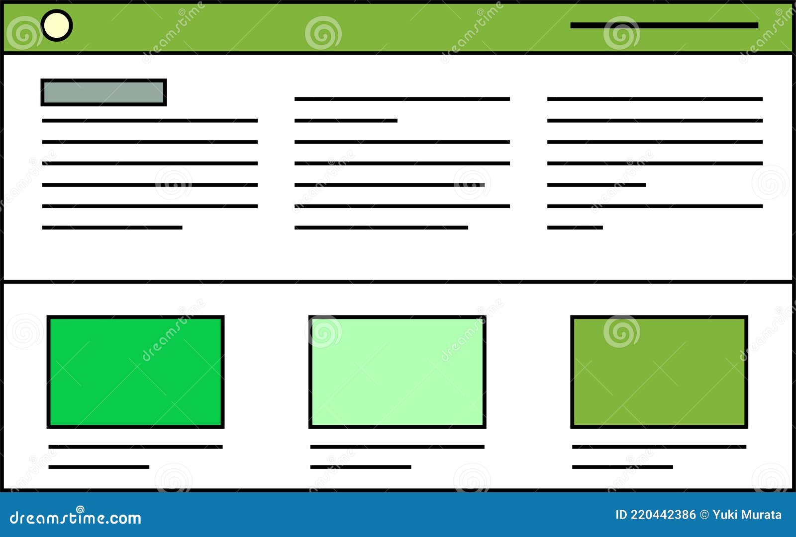 Eco Color Website Screen View Stock Vector - Illustration of layout ...