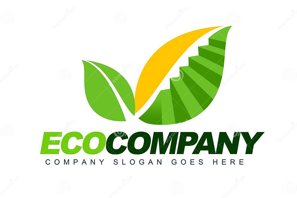 Eco Company Logo stock illustration. Illustration of black - 27438289