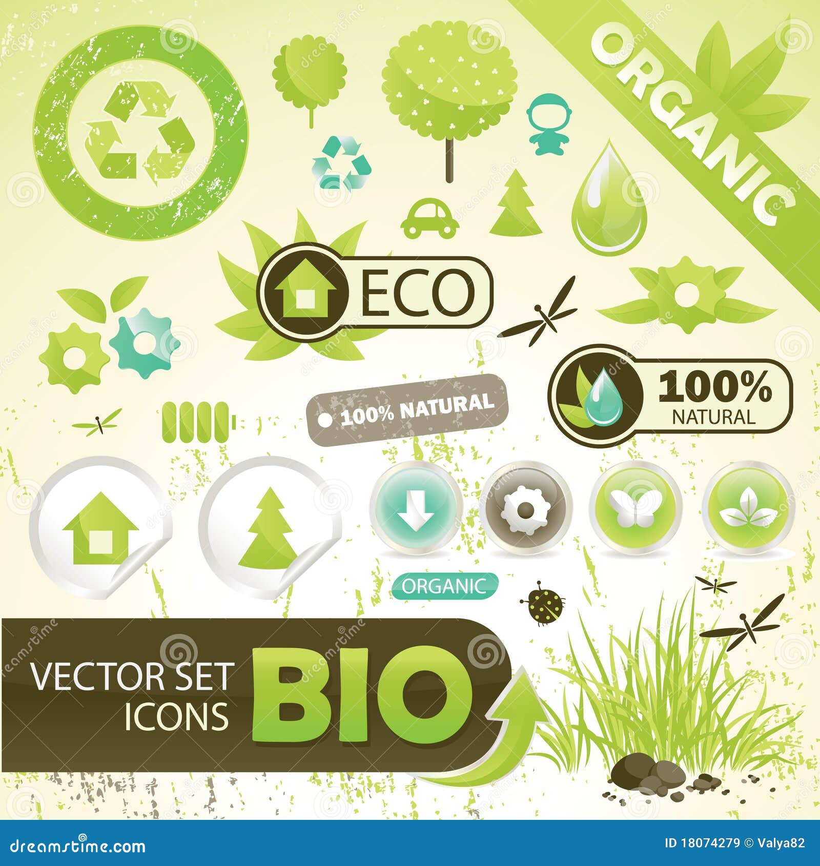 Eco concept elements stock vector. Illustration of biological - 18074279