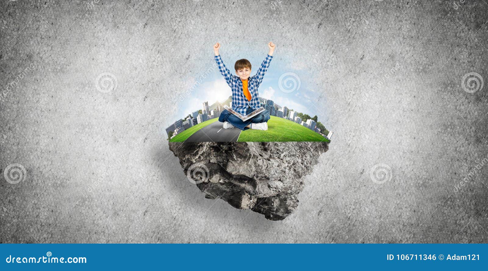 Cute Boy of School Age with Book Exploring this Great World Stock Photo ... Cute Boy of School Age with Book Exploring this Great World Stock Photo ...
