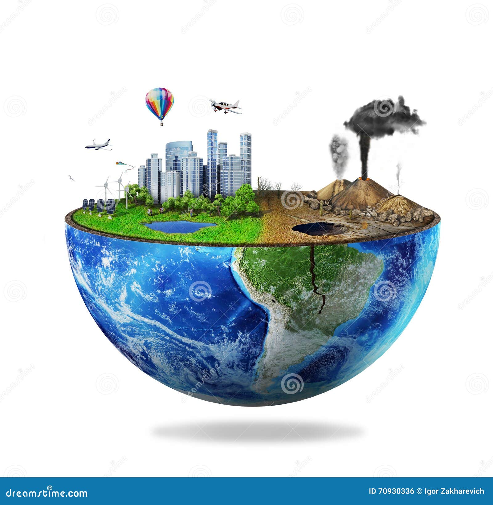 Eco concept. stock illustration. Illustration of green - 70930336