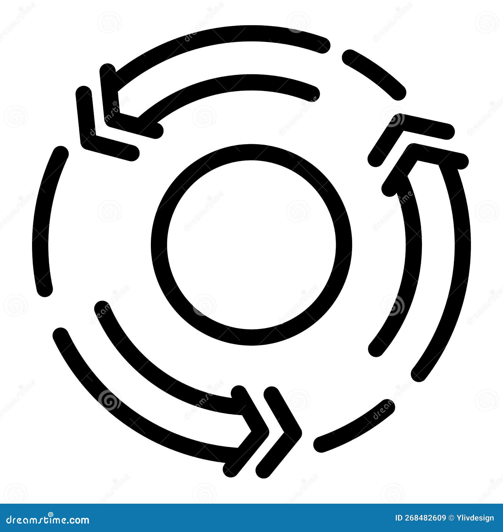 Eco Cycle Icon Outline Vector. Station Energy Stock Vector ...