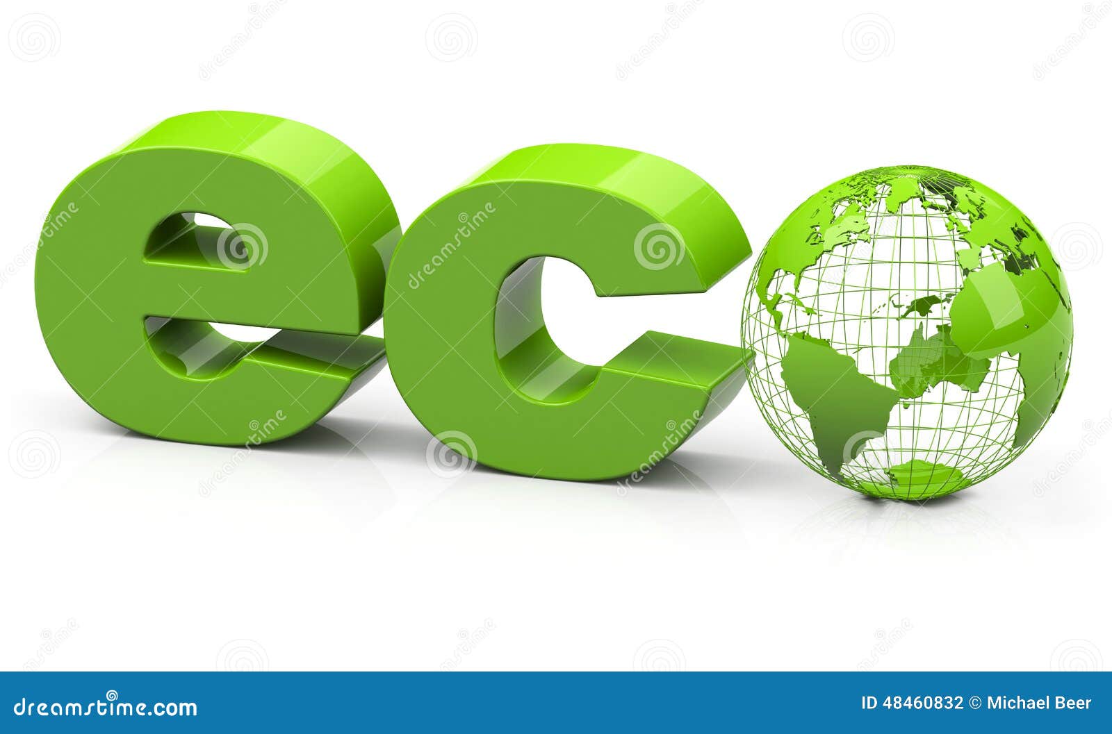 Eco stock illustration. Illustration of trademark, ecological - 48460832