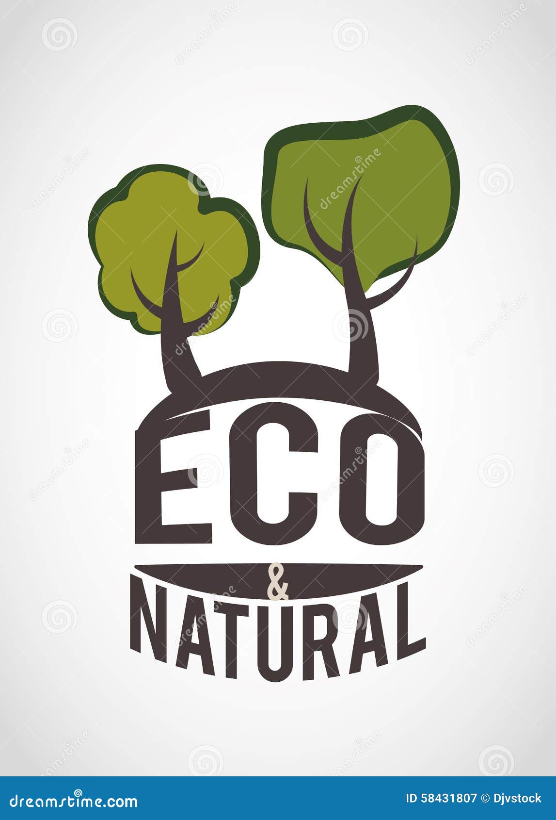 Eco design stock vector. Illustration of nature, ecological - 58431807