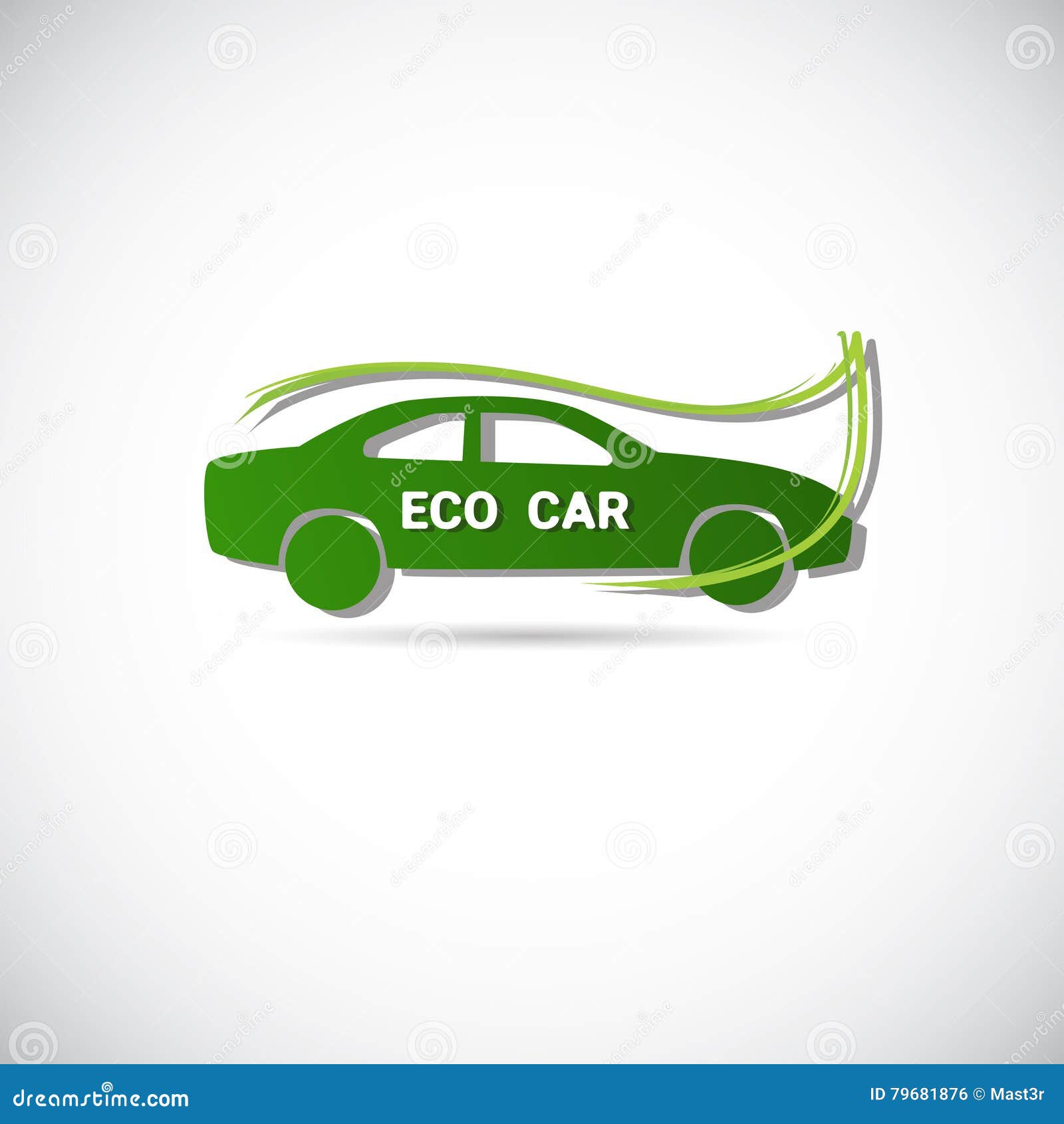 Eco Electric Car Friendly Environment Machine Web Icon Logo Stock ...