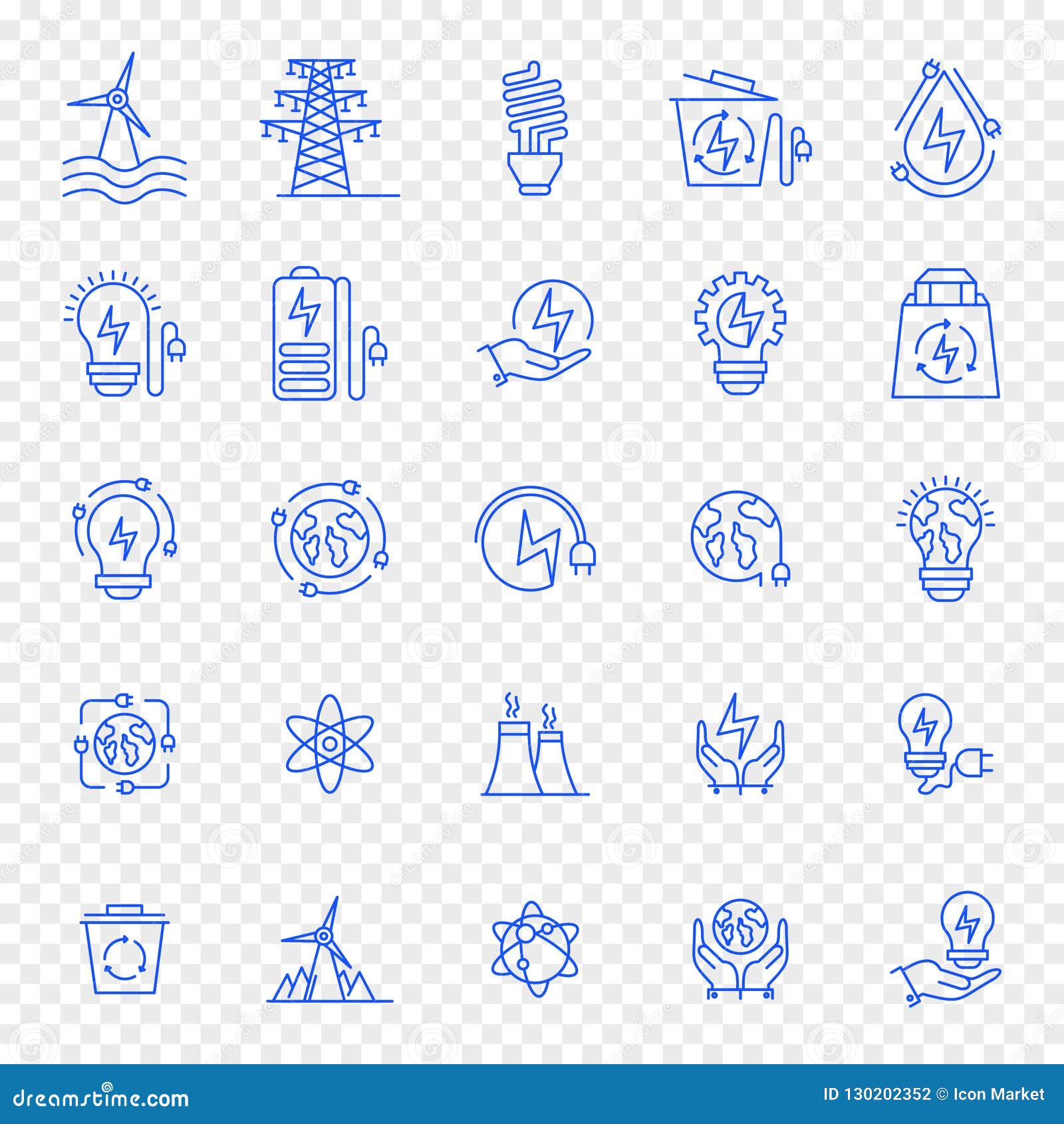 Electricity Icon Sets Symbol. Stock Photo | CartoonDealer.com #68464014