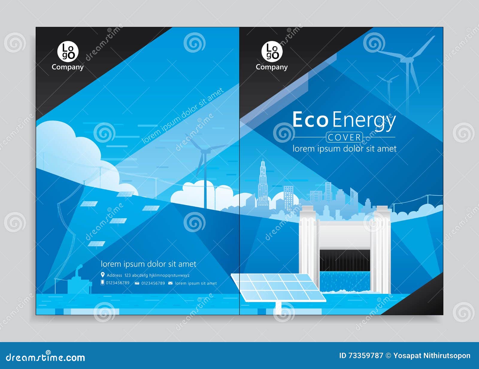 Eco energy stock vector. Illustration of advertise, cover - 73359787