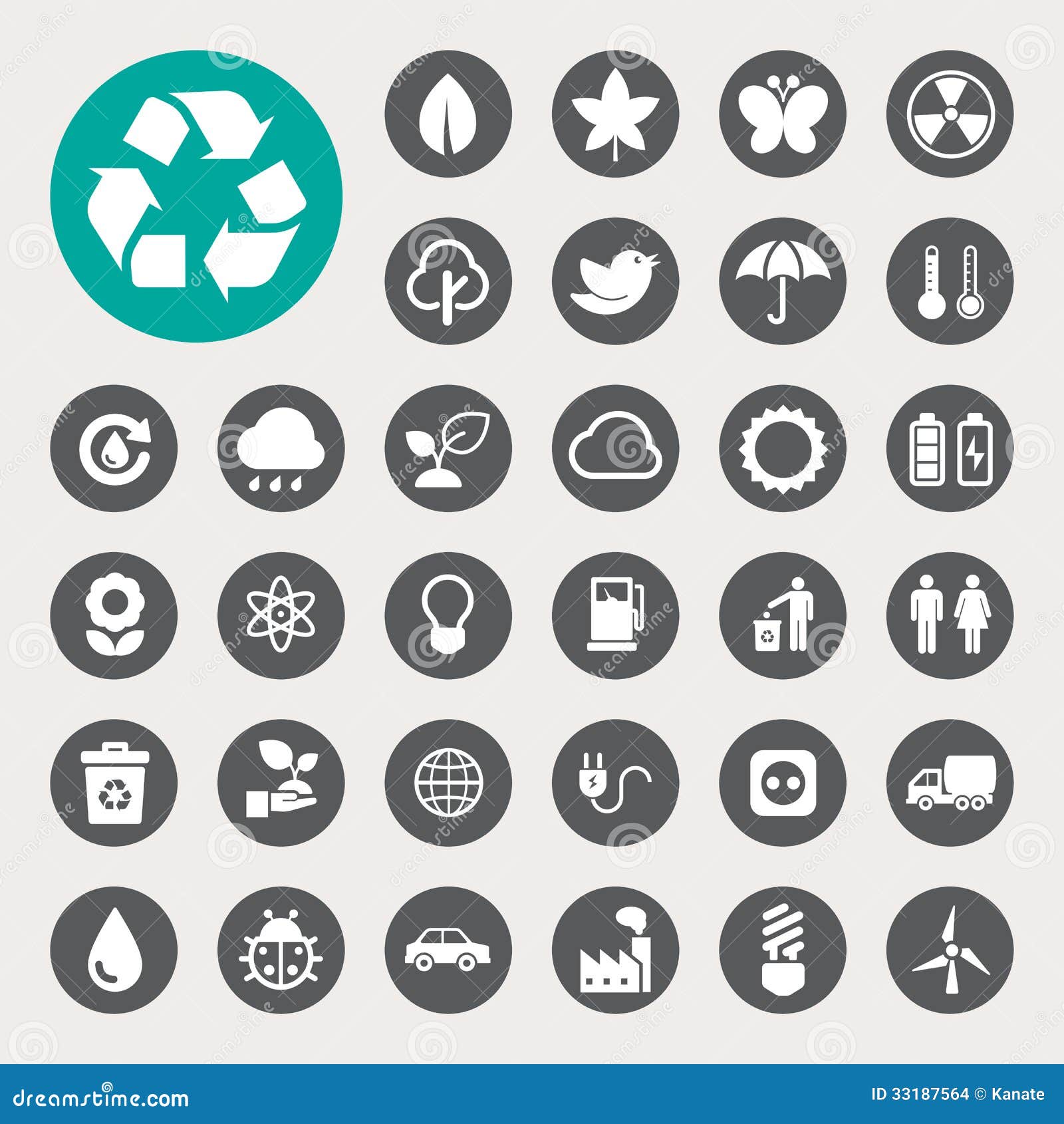 Energy Icons // 32 Pixels Cartoon Vector | CartoonDealer.com #220871603