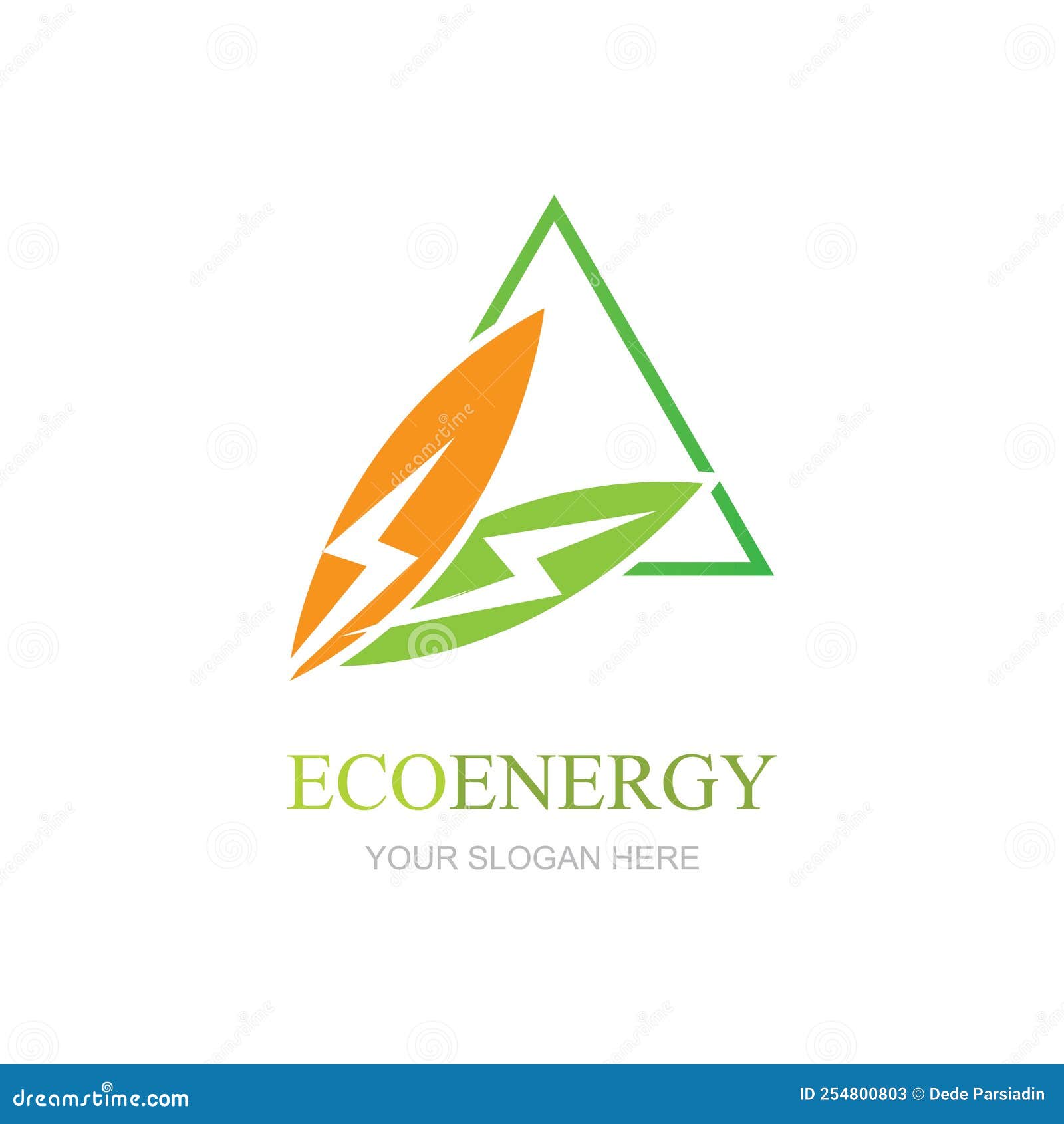 Eco Energy Logo Template Vector Icon Illustration Stock Vector ...